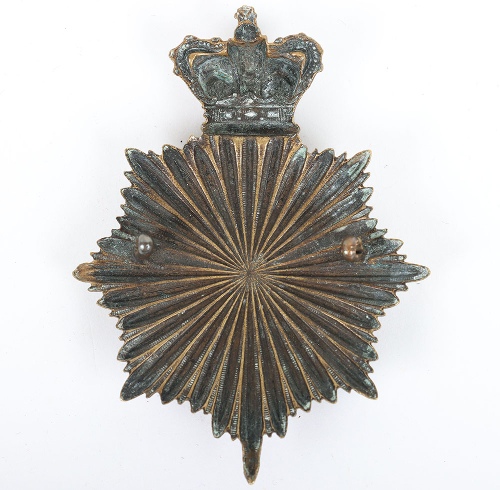 Victorian 2nd Hampshire Rifle Volunteers NCO’s Shako Plate, fine brass ...