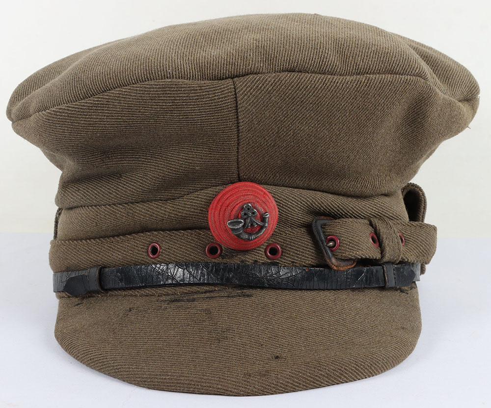 WW1 British Officers ‘Gor Blimey’ Trench Cap of the Kings Royal Rifle ...