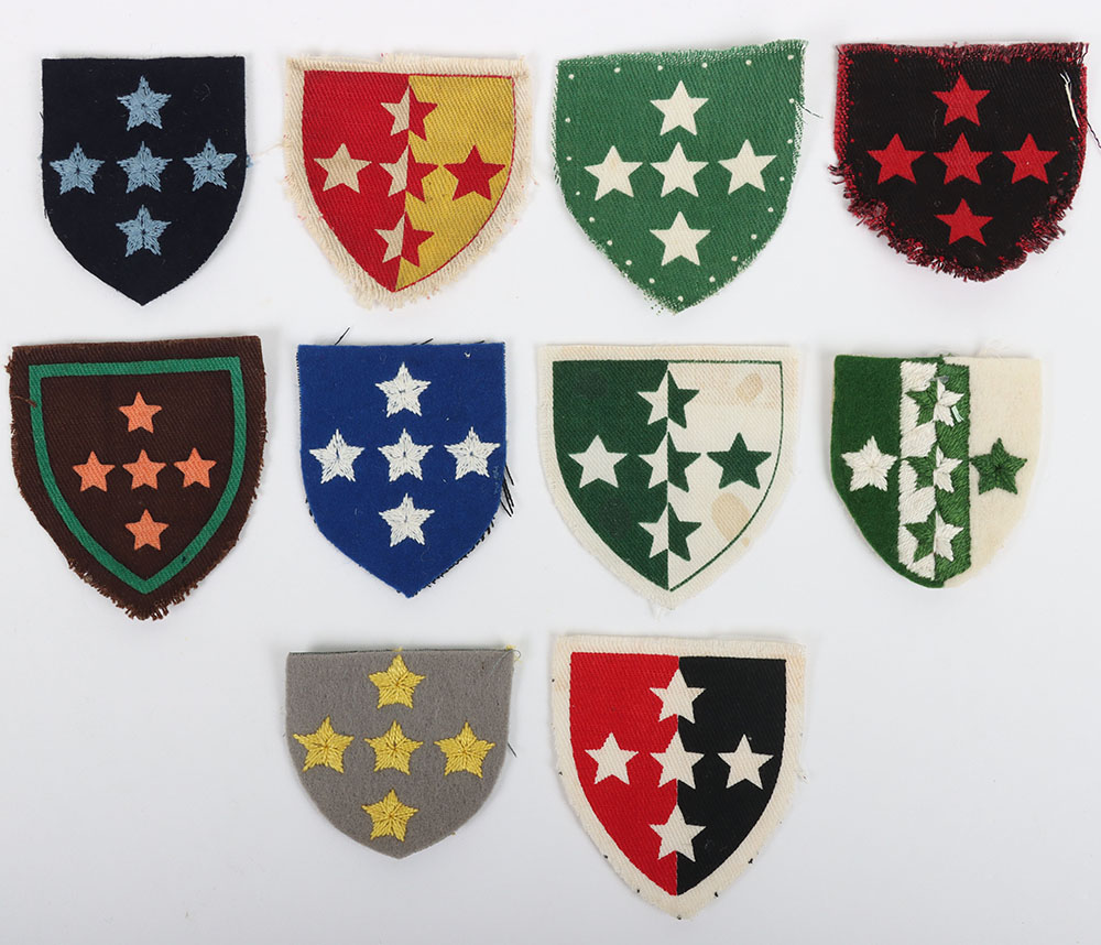 Grouping of WW2 British Southern Command Cloth Formation Signs ...