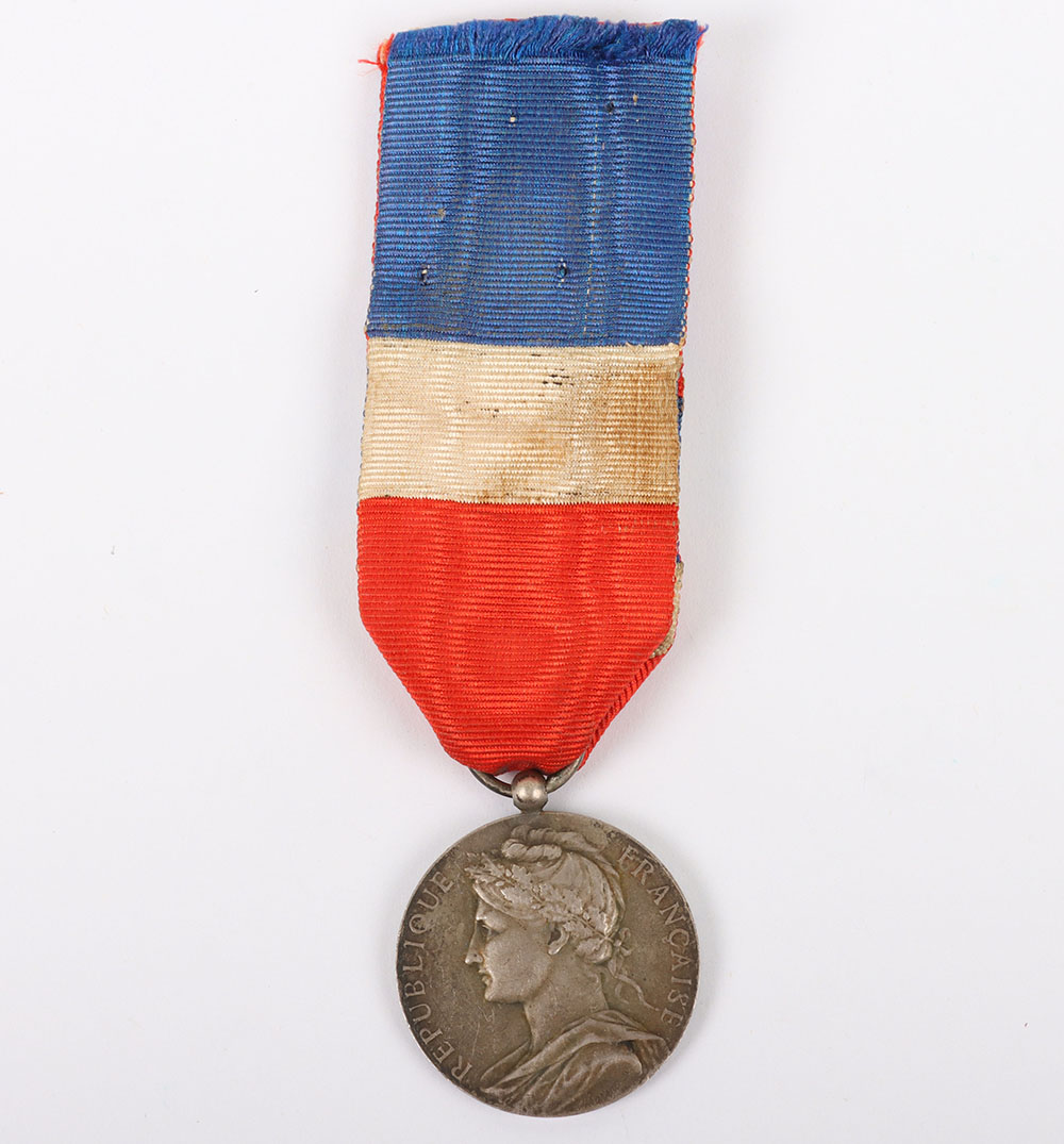 French Medal of Honour from the Ministry of Commerce, awarded to ‘J ...