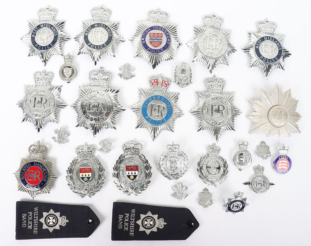 Police / Constabulary Badges: Mixed age badges to include helmet plates ...