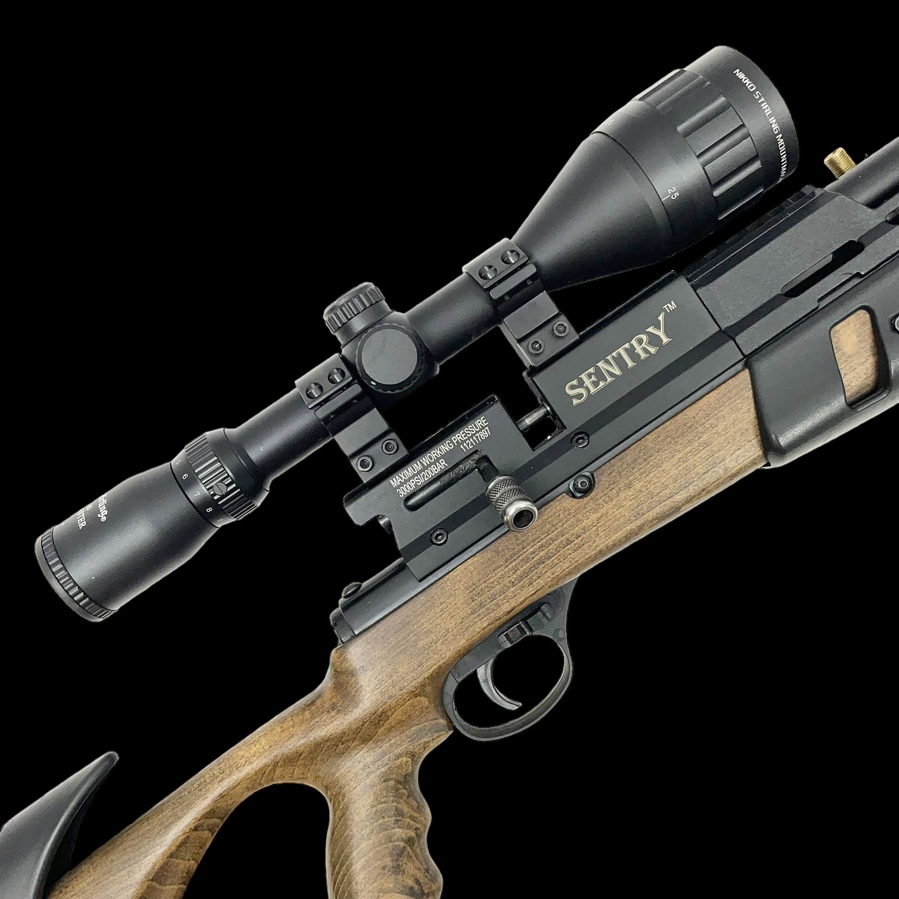 Lee Enfield Sentry Model 705 .22 cal. PCP rifle, with Nikko Stirling ...