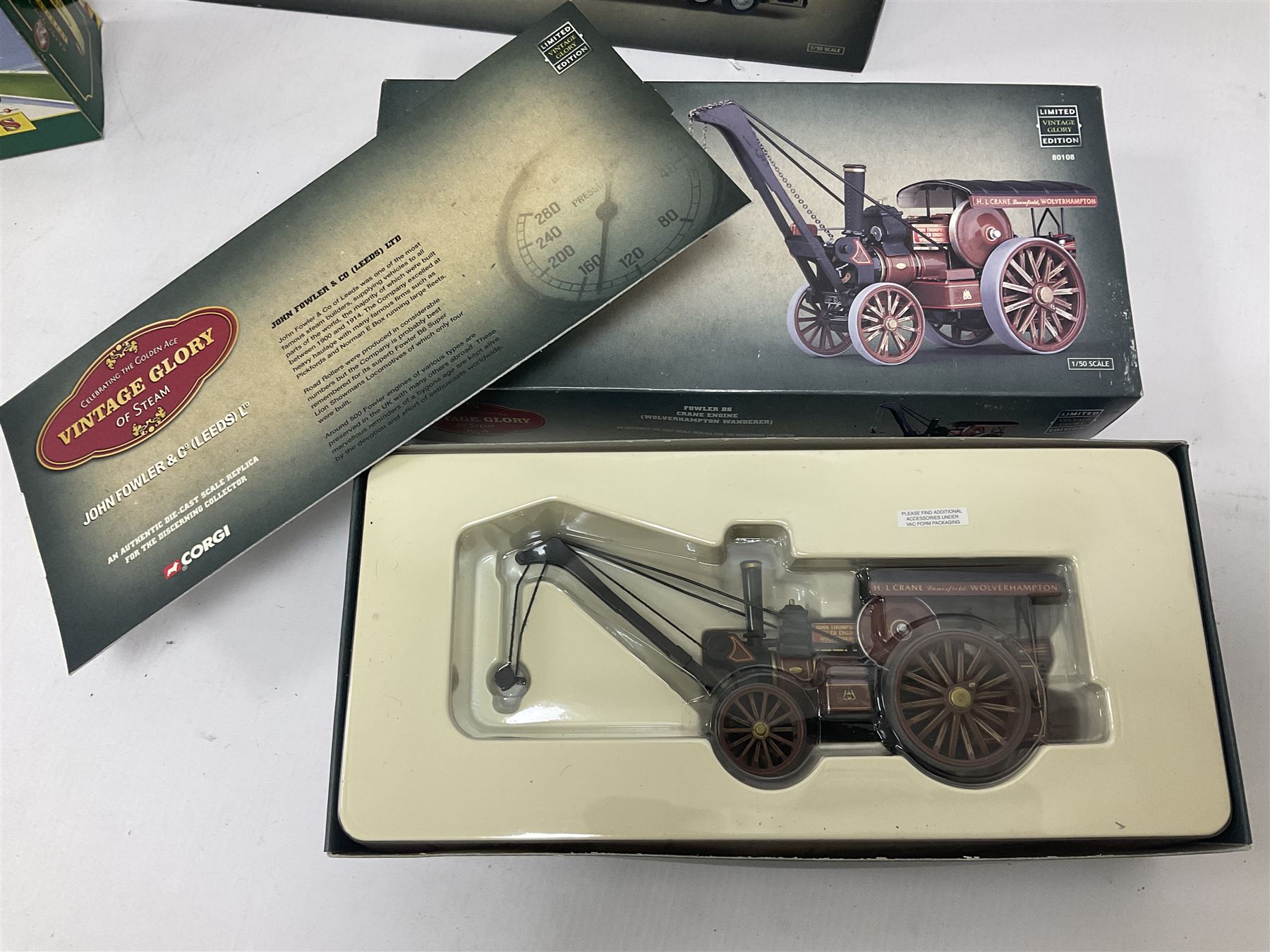 Corgi - eight 1:50 scale models comprising four Vintage Glory of Steam ...