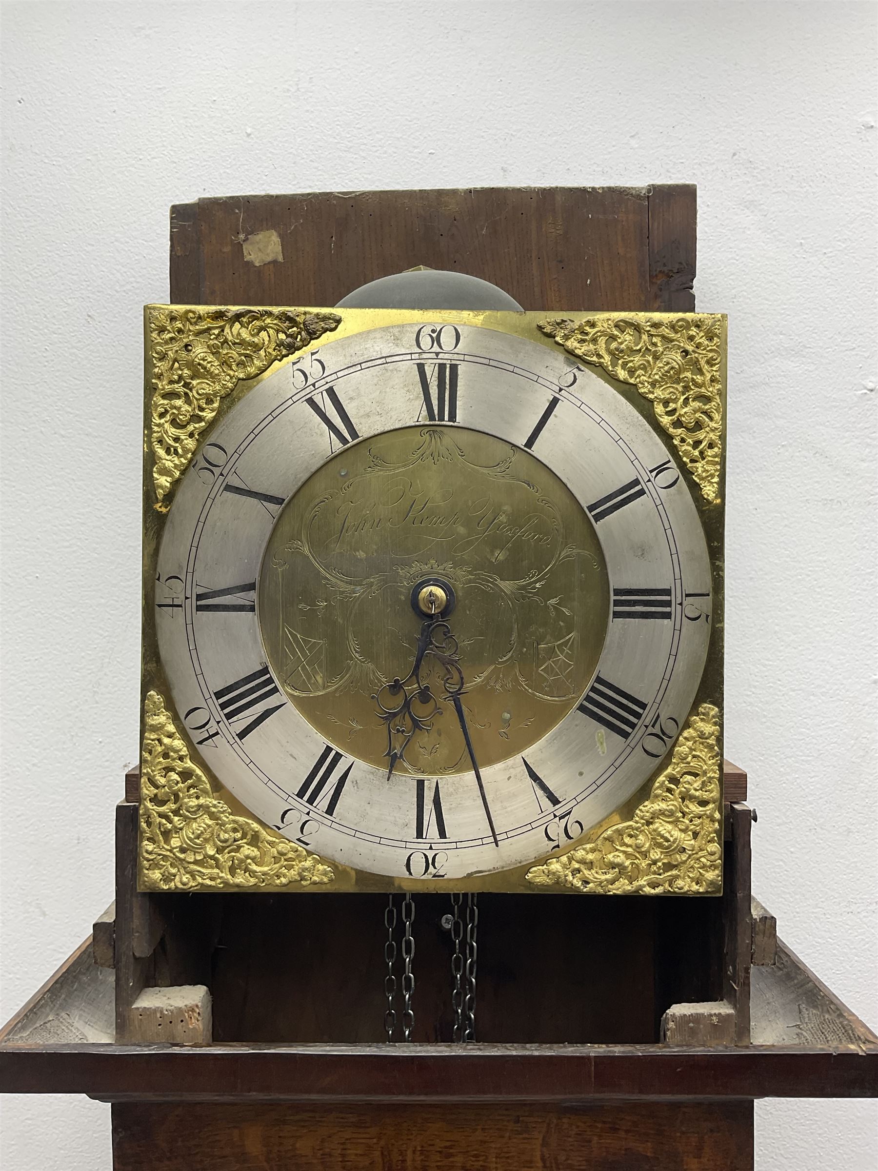 John Kemp of Yoxford (Suffolk) - 18th century oak 30 hour longcase ...