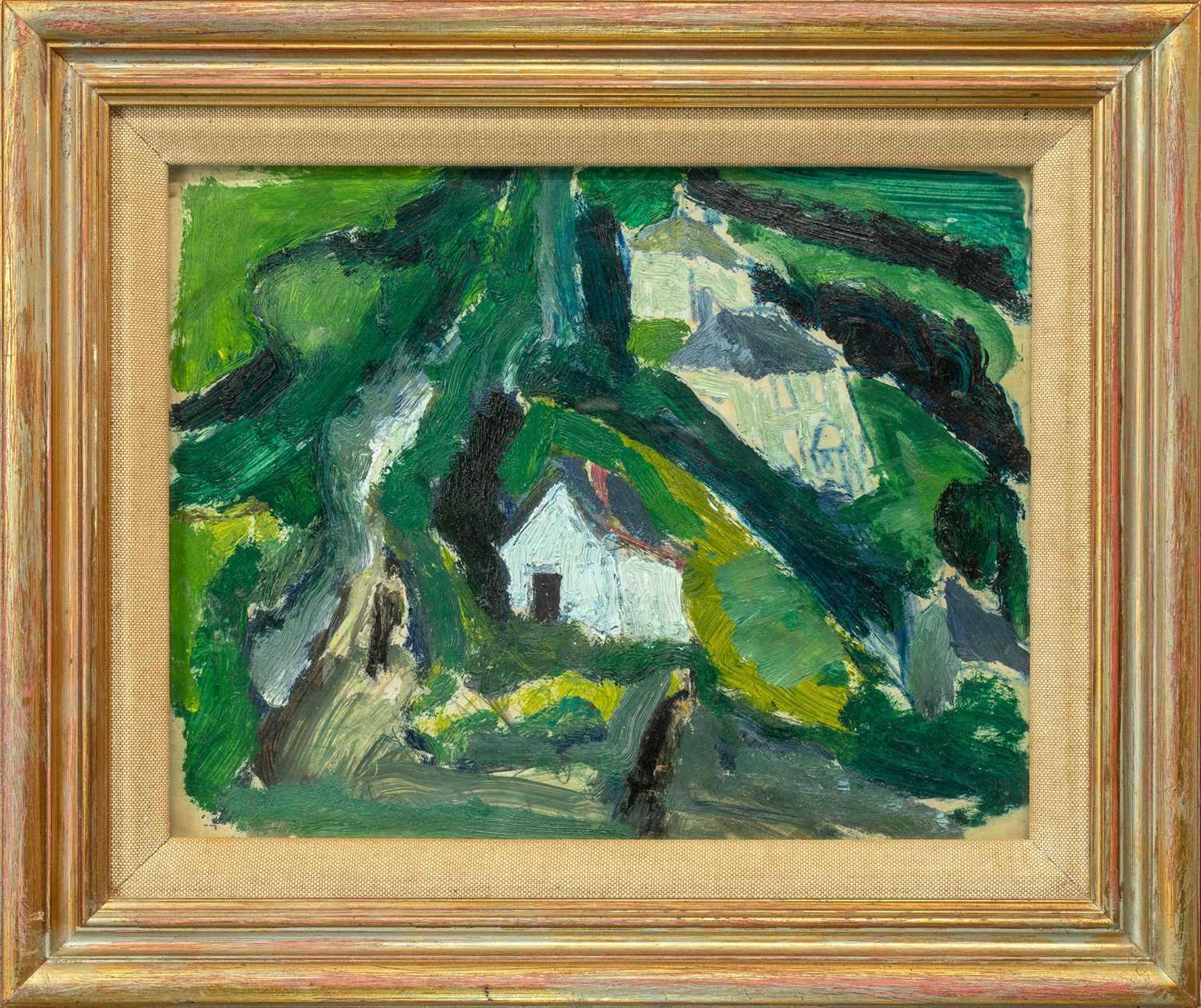 Adrian RYAN (1920-1998) Two Figures in a Cornish Landscape (Lovers ...