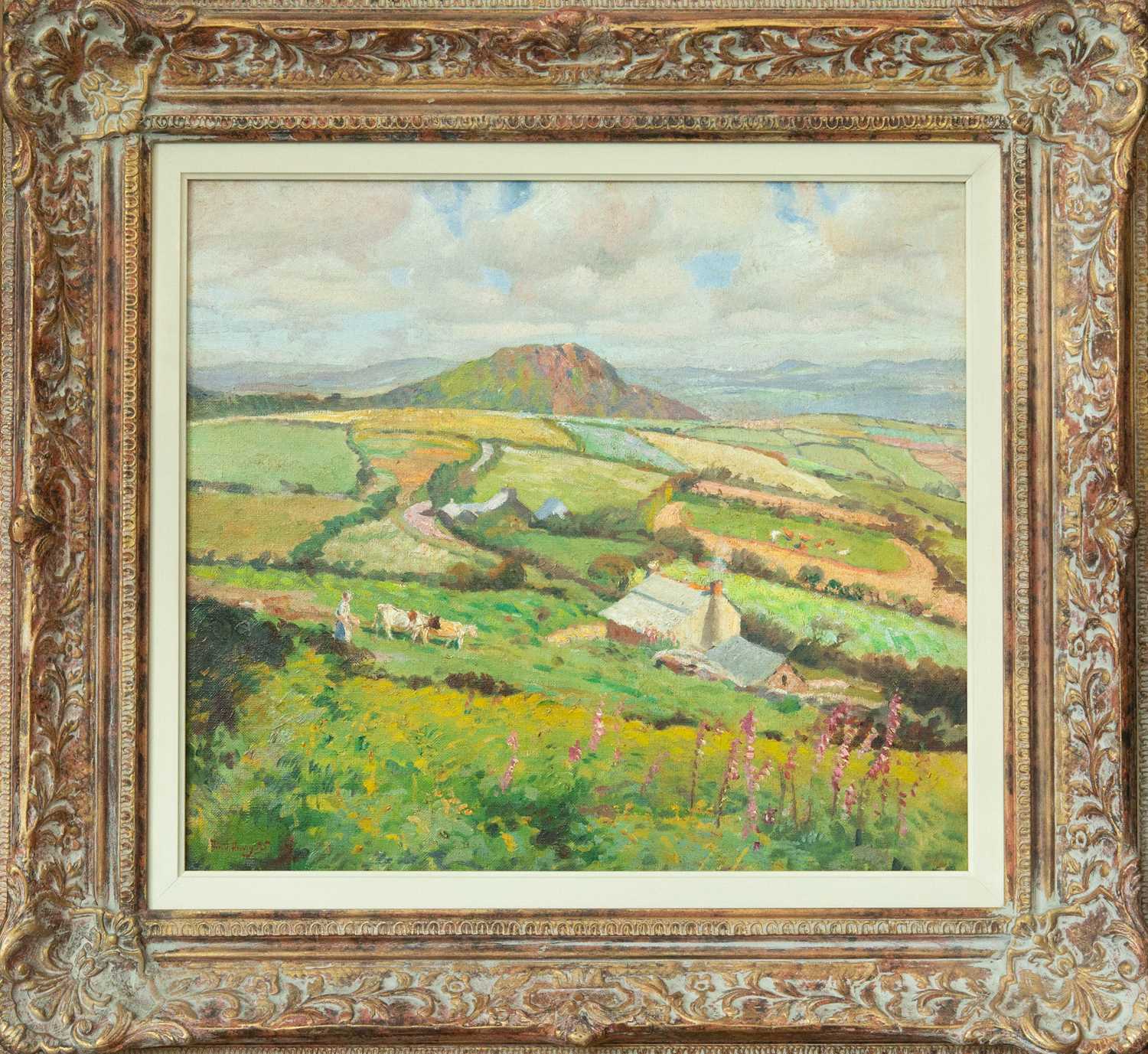 Harold C. HARVEY (1874-1941) Herding Cows in a Cornish Landscape, 1935 ...