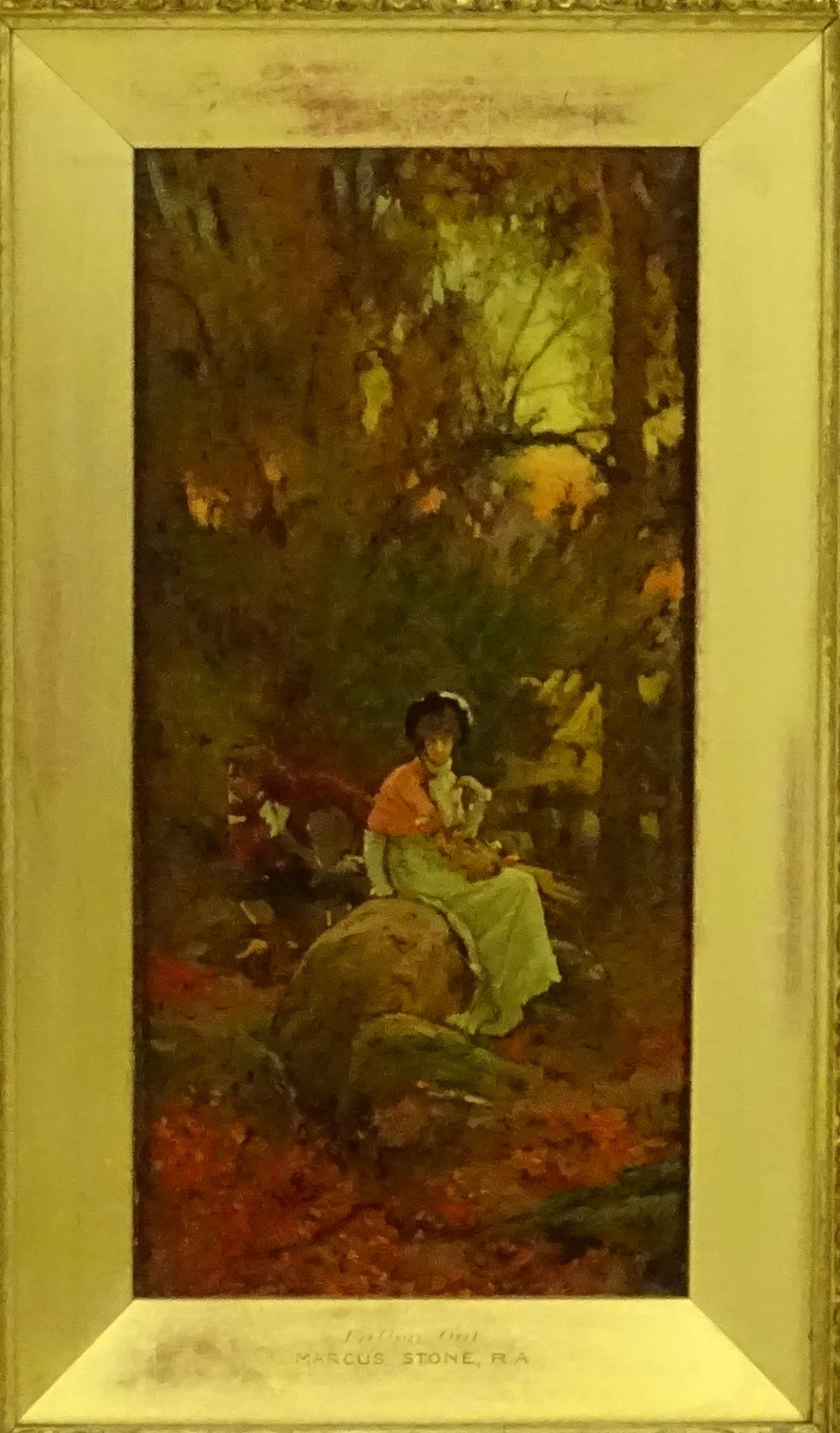 Marcus Stone (1840-1921), Oil on panel, Fallen Out, depicting two young ...