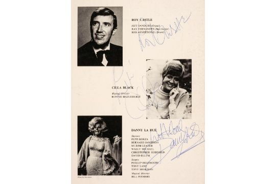 Royal Variety Performance. A group of 8 multi-signed Royal Performance ...
