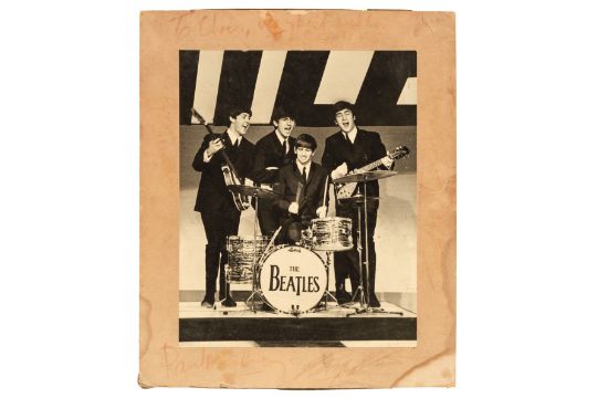 * The Beatles. Signed Photograph, c. 1963/64, mounted gelatin silver ...