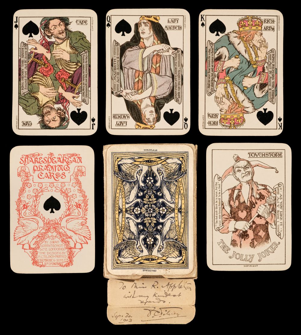 * English playing cards. Shakespearean Playing Cards, Swan Sonnenschein ...