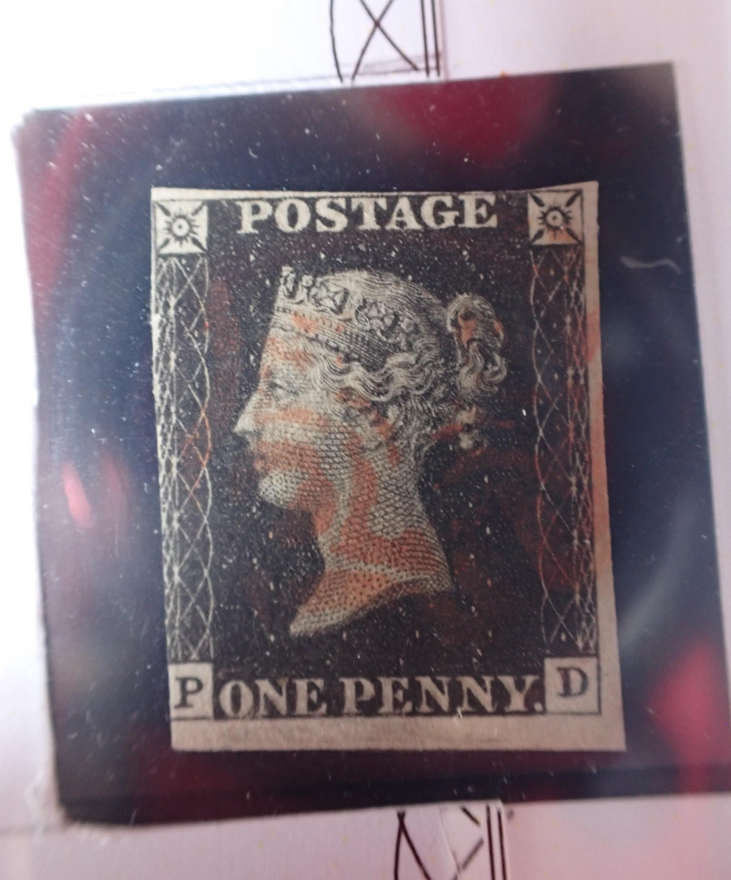 STAMP ALBUM OF PENNY REDS AND A PENNY BLACK