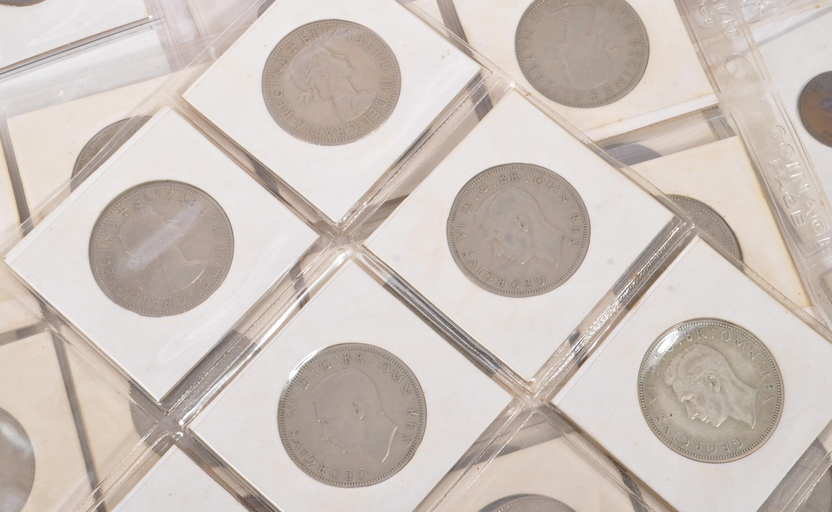 A collection of 20th century British coins to include 1940s and 1950s ...