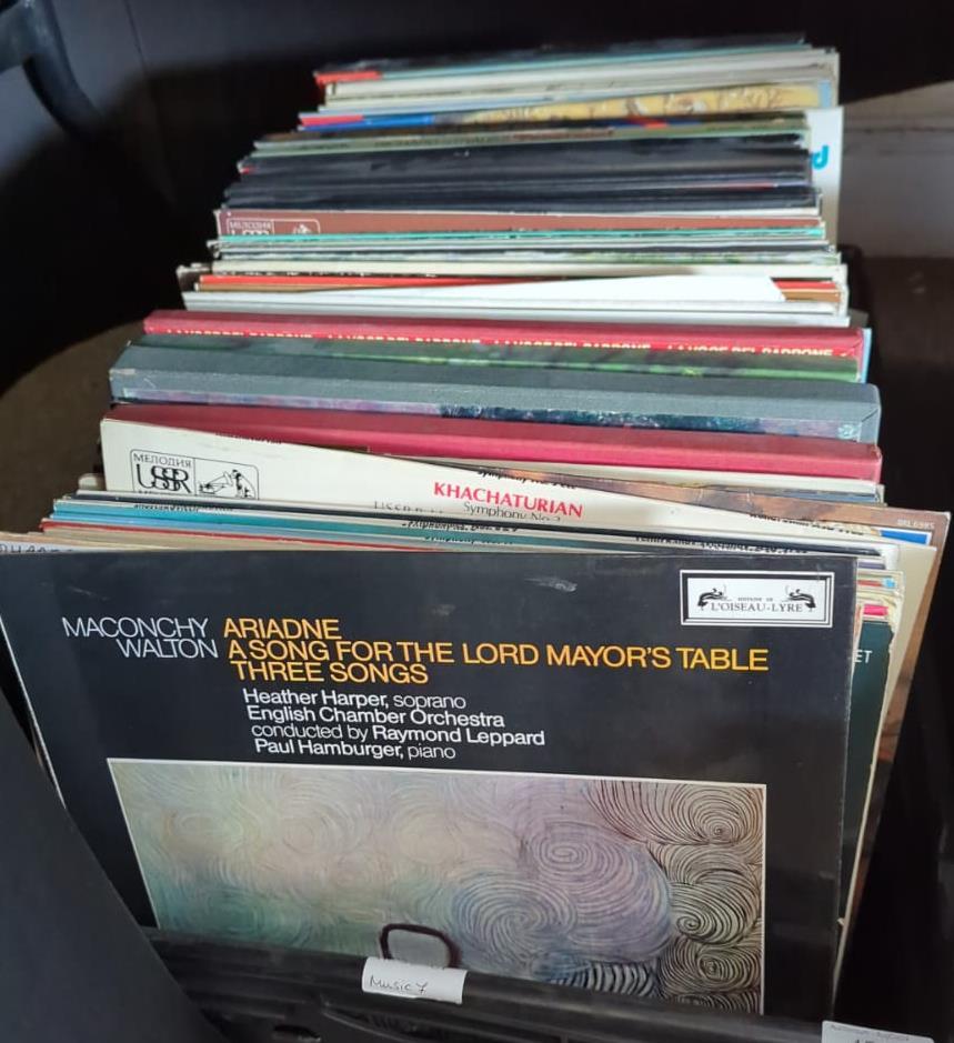 A large collection of vintage 20th century Classical music LP long play ...