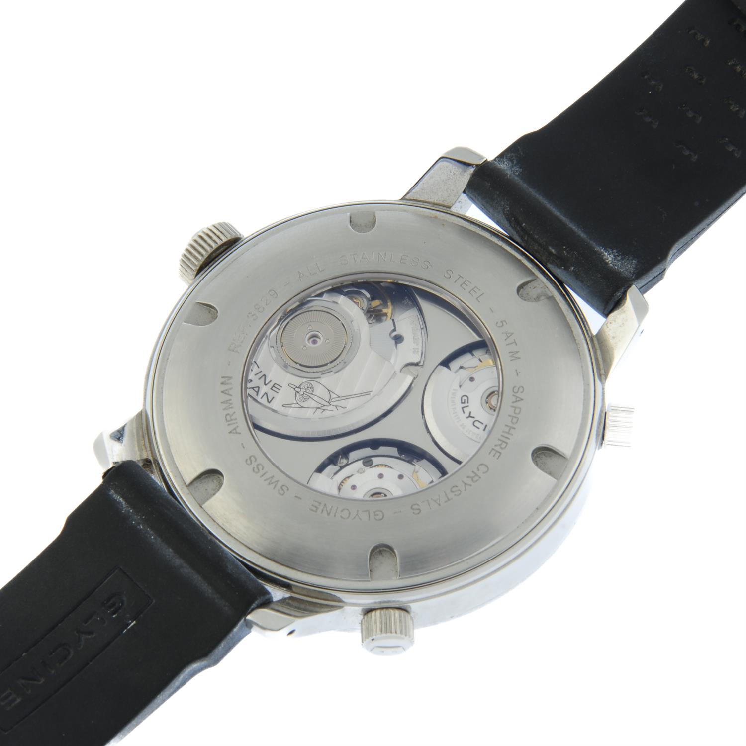 Glycine - a Airman 7 wrist watch. Stainless steel case with exhibition ...