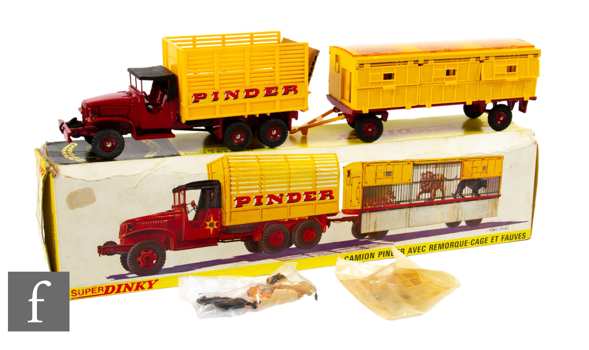 A French Dinky 881 Pinder Gift Set to include GMC Open Back Truck in ...