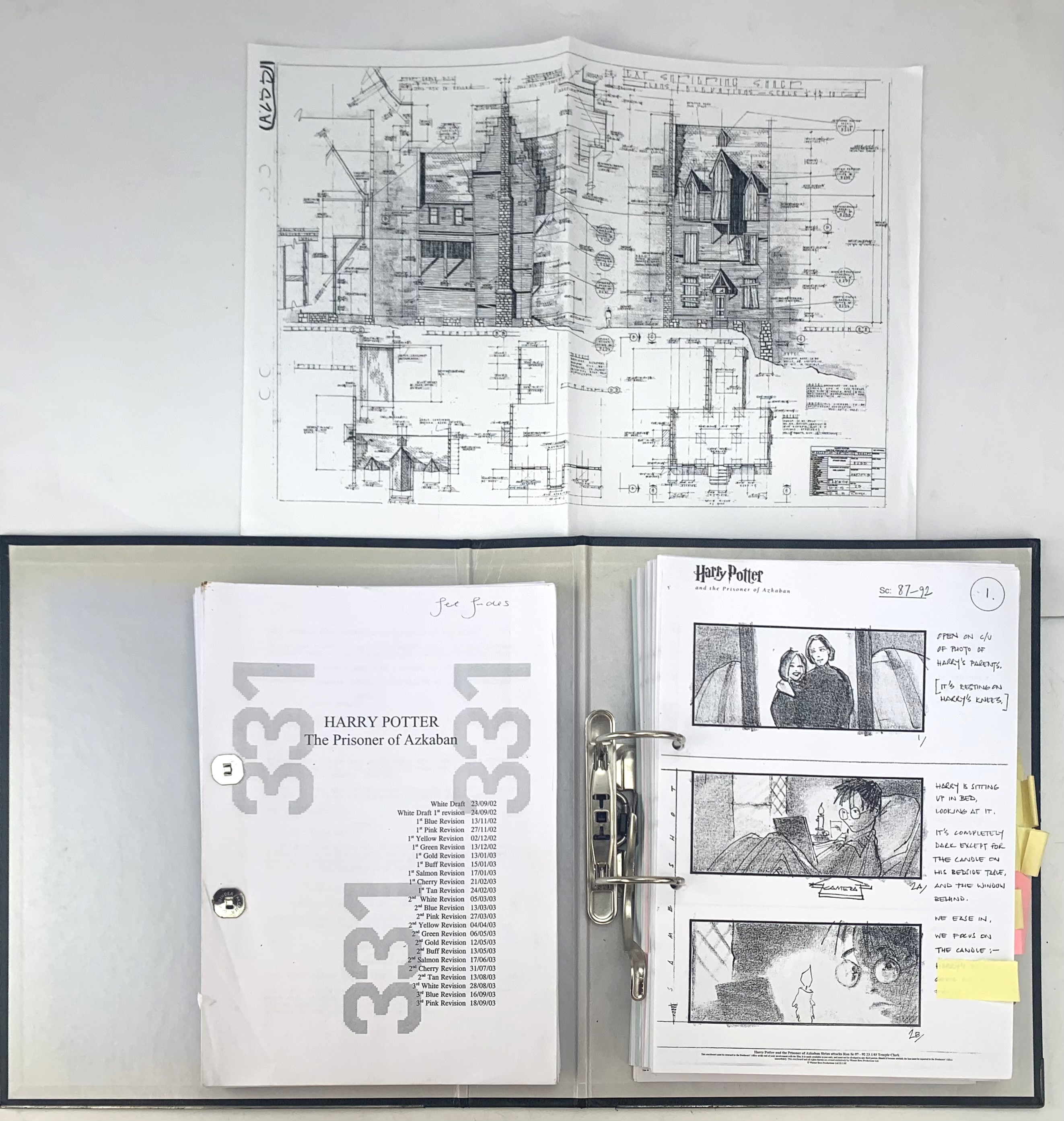 Authentic original full script, set designs and full story board for ...