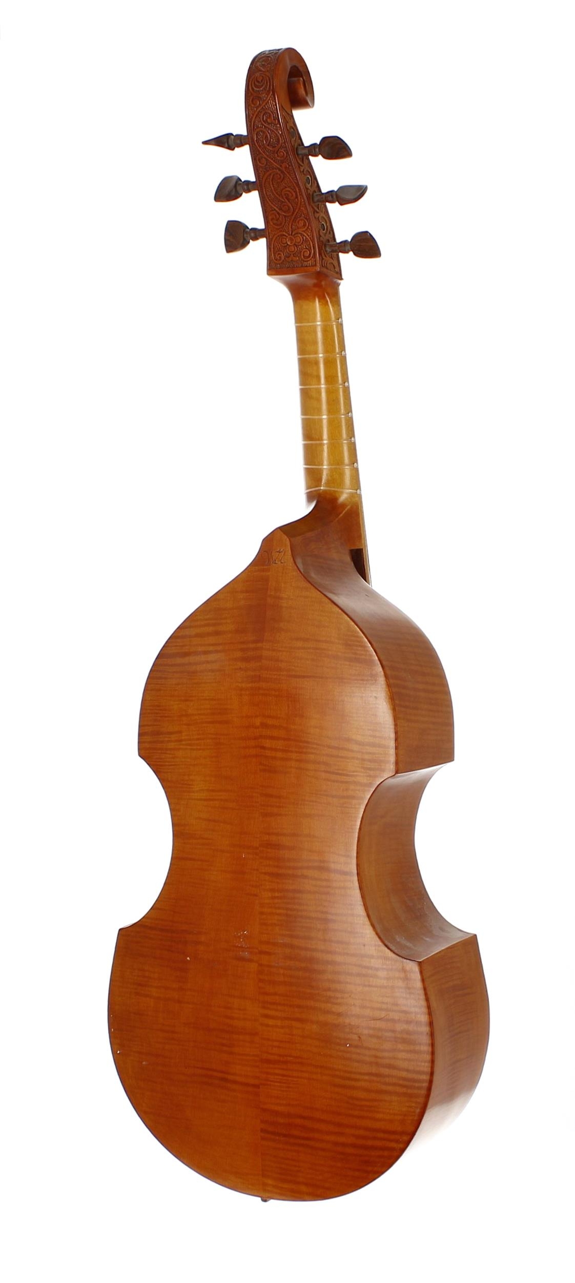 Tenor viola da gamba by and labelled Wolfgang Uebel, Celle, circa 1974 ...