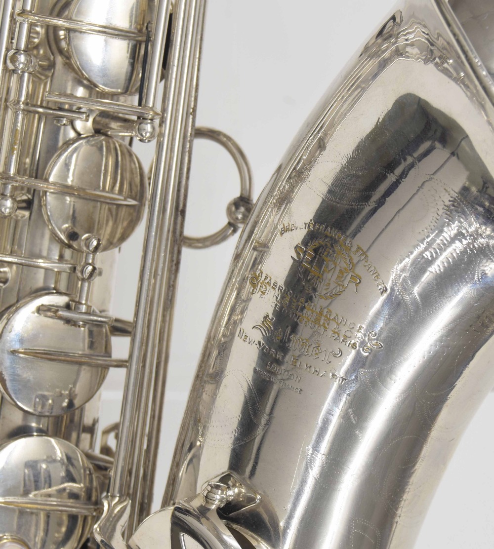 Good Selmer MarkVI silver plated tenor saxophone stamped Brevete France ...