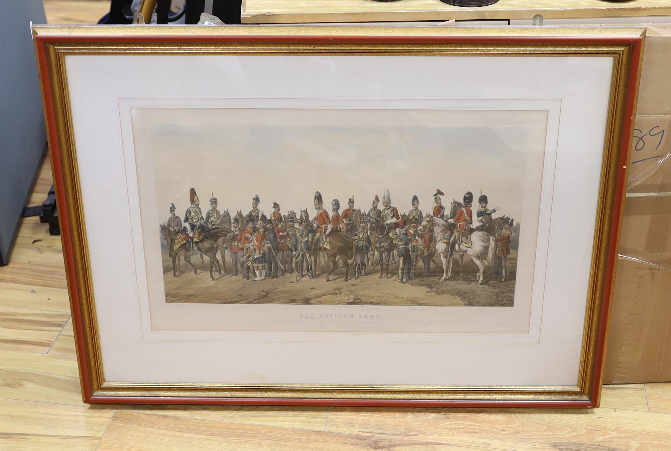 After Orlando Norie (1832-1901), coloured engraving, The British Army ...