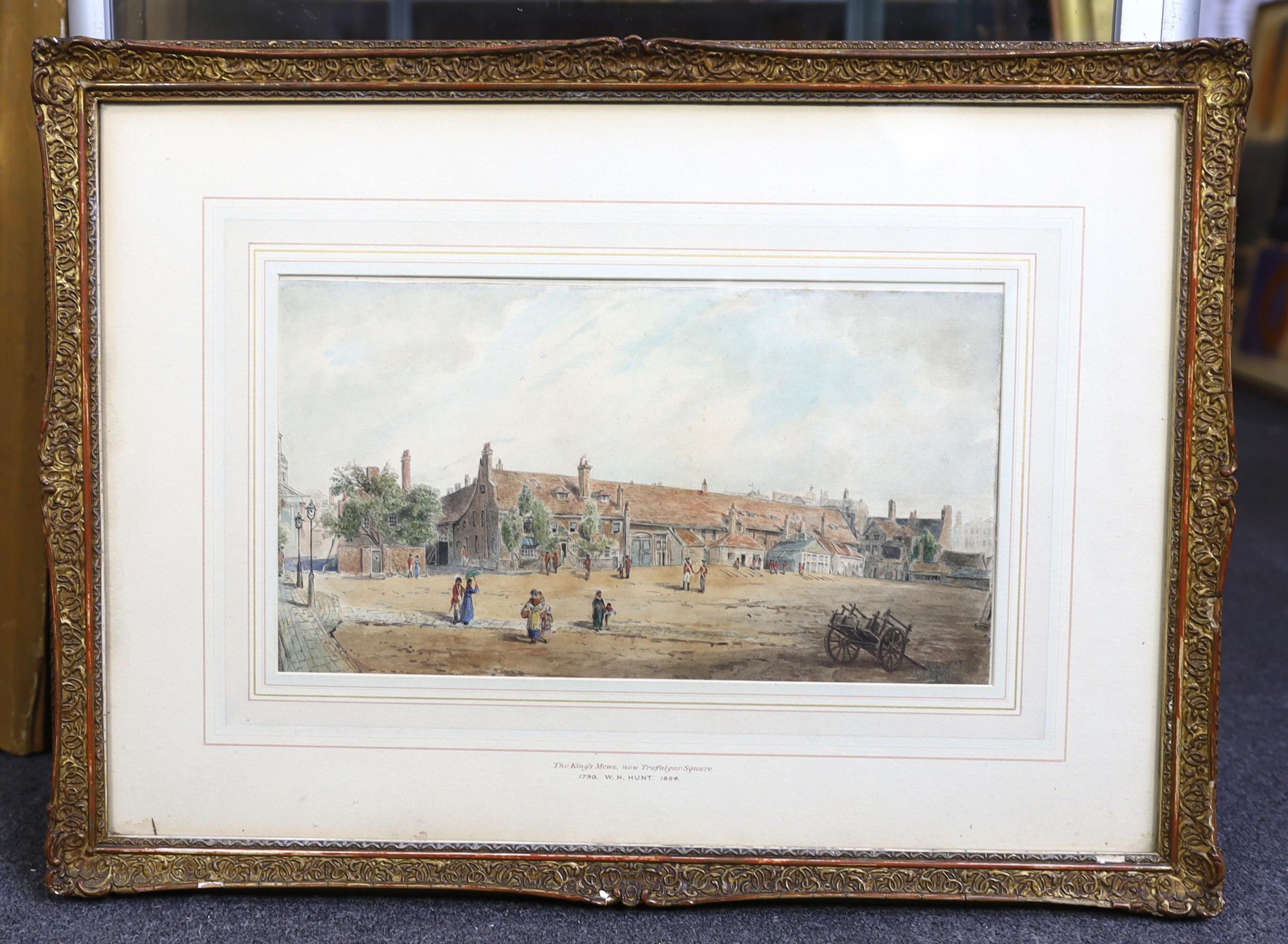 William Henry Hunt (British, 1790-1864) 'The King’s Mews, now Trafalgar ...