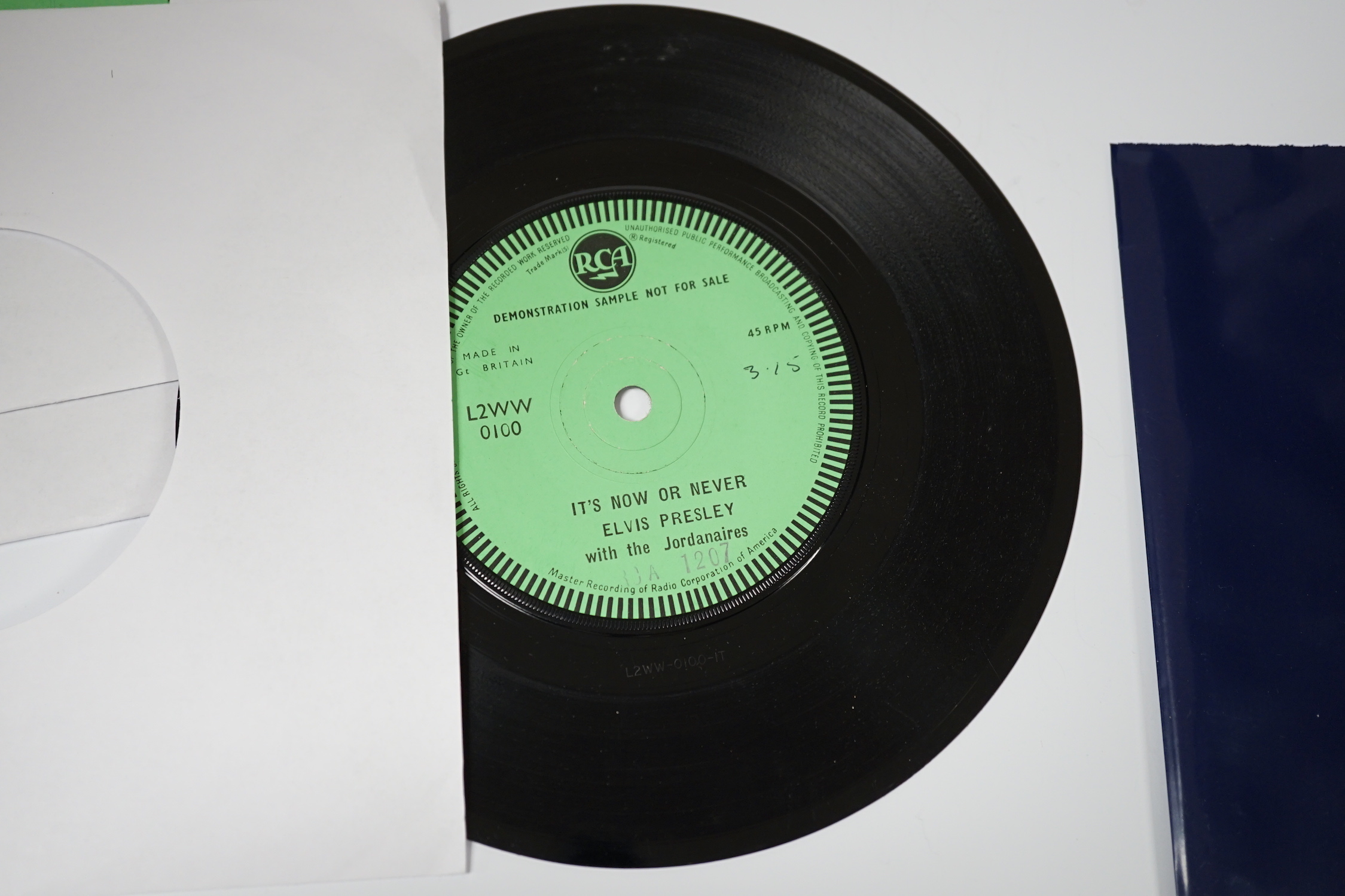 Three Elvis Presley original RCA Demonstration Record one sided 7 ...
