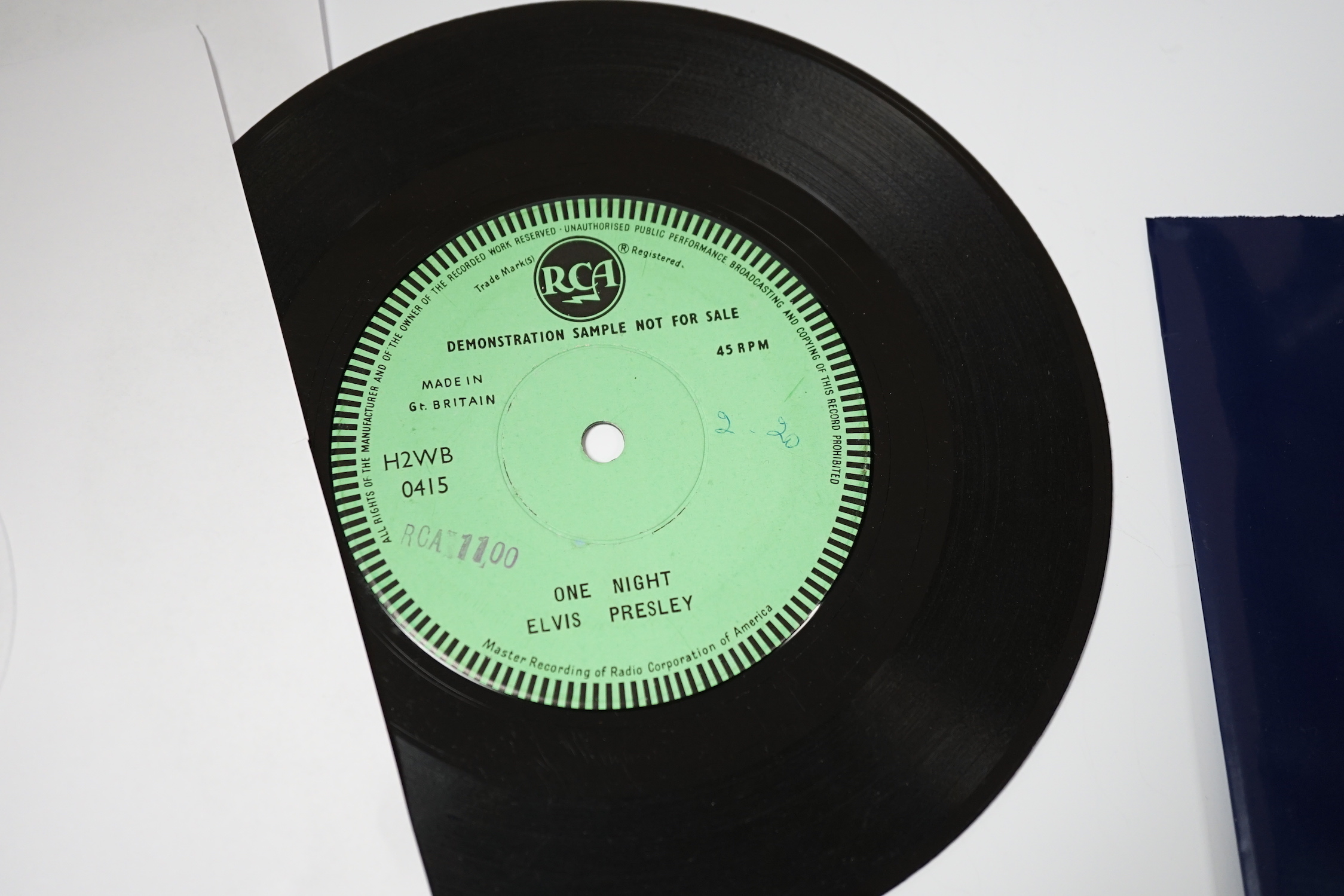 Three Elvis Presley original RCA Demonstration Record one sided 7 ...