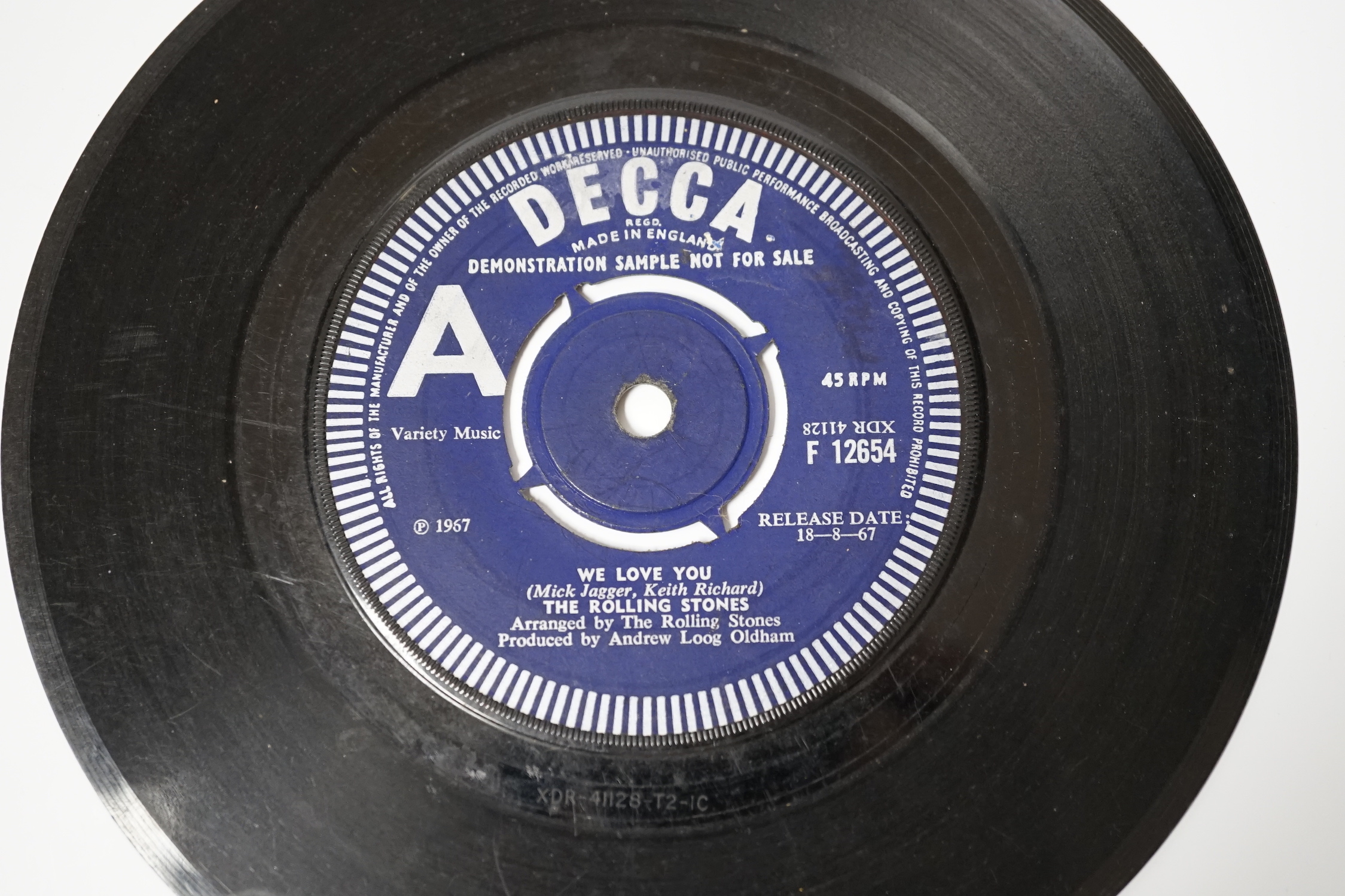 The Rolling Stones; Dandelion 7" single, an original UK Demonstration ...