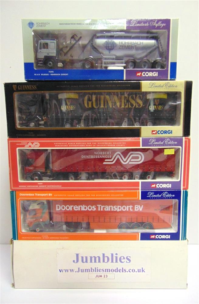 FIVE CORGI CLASSICS DIECAST MODEL COMMERCIAL VEHICLES comprising a No ...