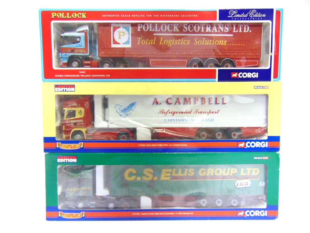 THREE CORGI CLASSICS DIECAST MODEL COMMERCIAL VEHICLES comprising a No ...
