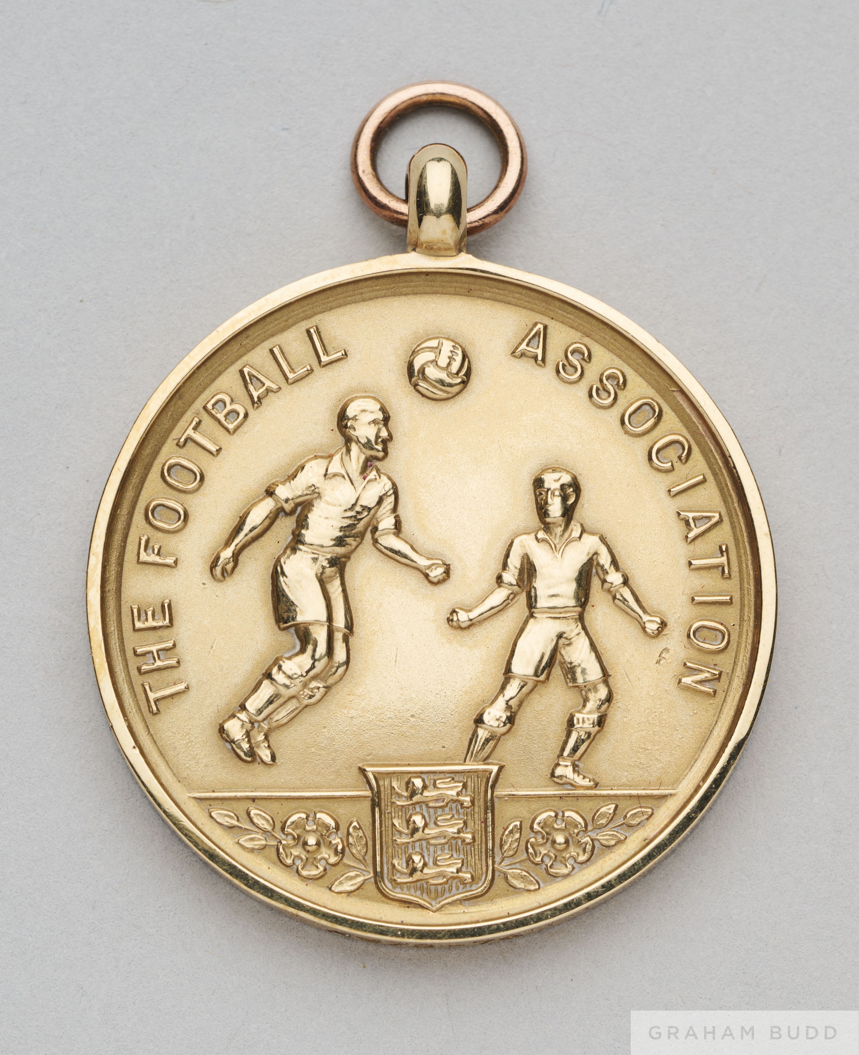 Stan Crowther 9ct gold Manchester United v Bolton Wanderers FA Cup ...
