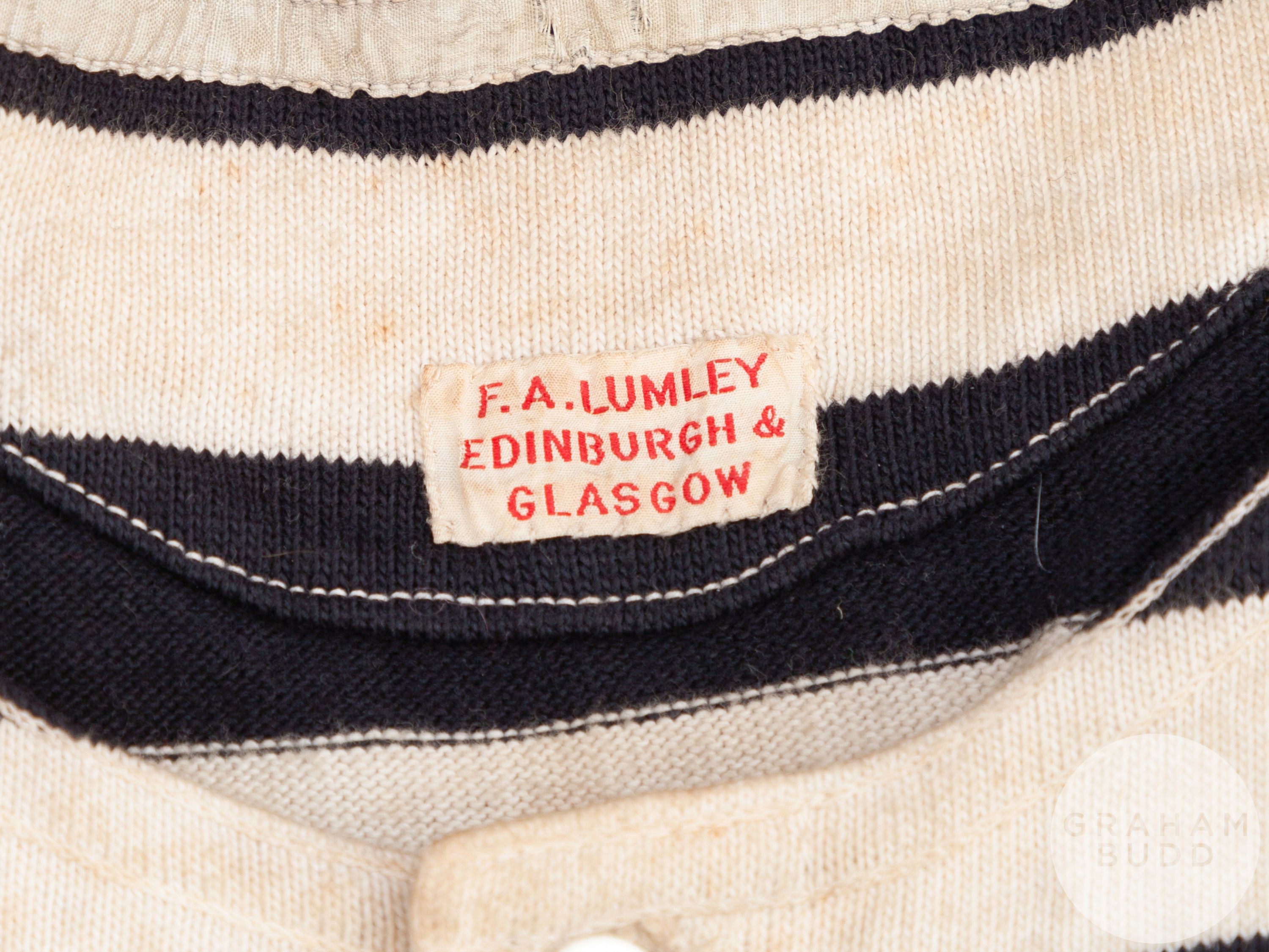 William McCartney extremely rare black and white Scotland v. Ireland ...