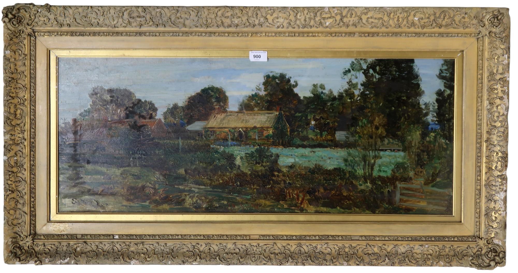 ROBERT NOBLE RSA PSSA (SCOTTISH 1857-1917) THE COTTAGE GARDEN Oil on ...