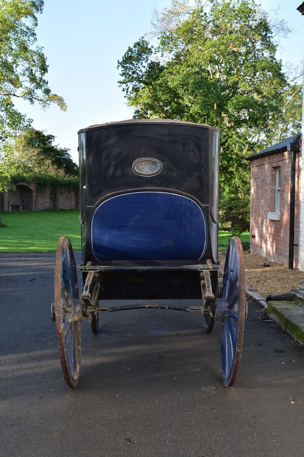 A single Brougham type horse-drawn carriage by Frederick Sanderson ...