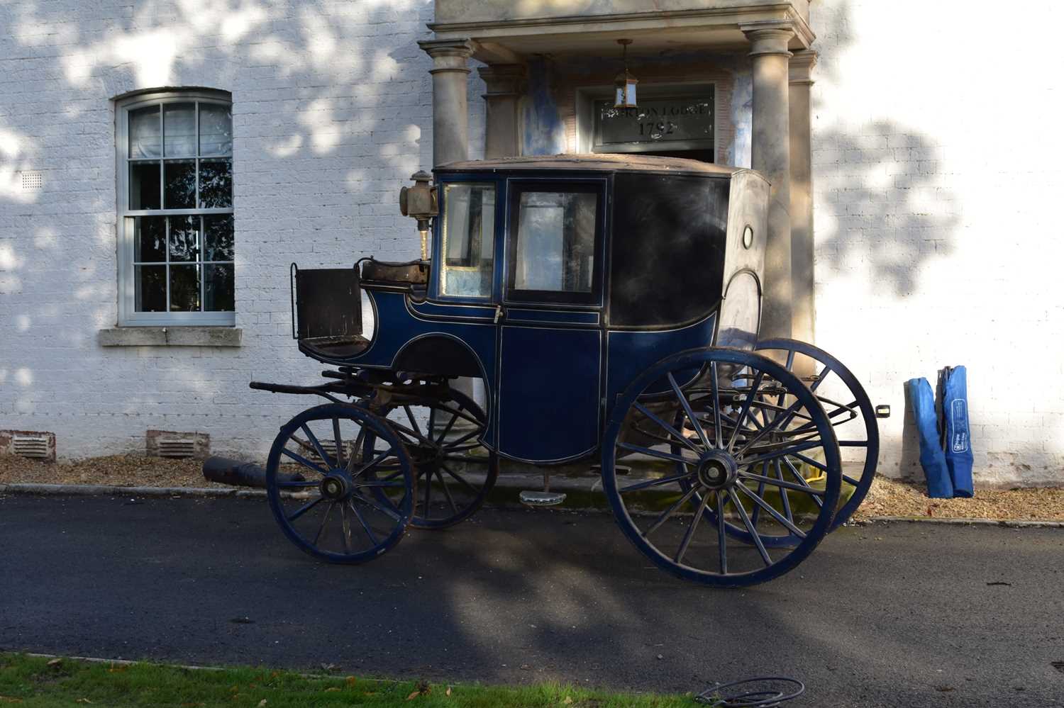 A single Brougham type horse-drawn carriage by Frederick Sanderson ...