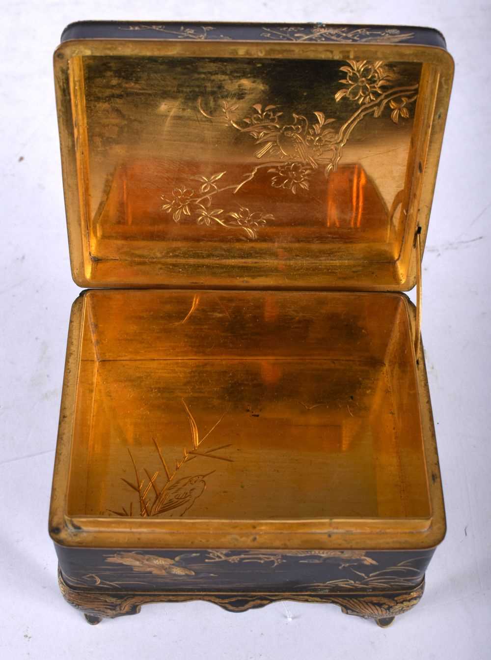 A LATE 19TH CENTURY JAPANESE MEIJI PERIOD KOMAI STYLE CASKET inlaid ...