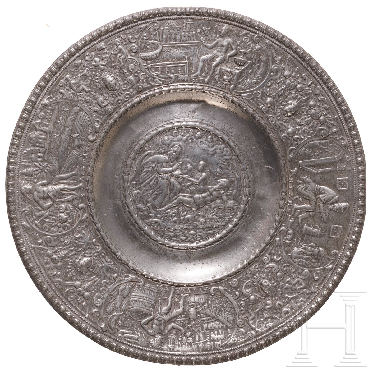 Genesisteller des Caspar Enderlein, Nürnberg, um 1640 Fein reliefierter ...