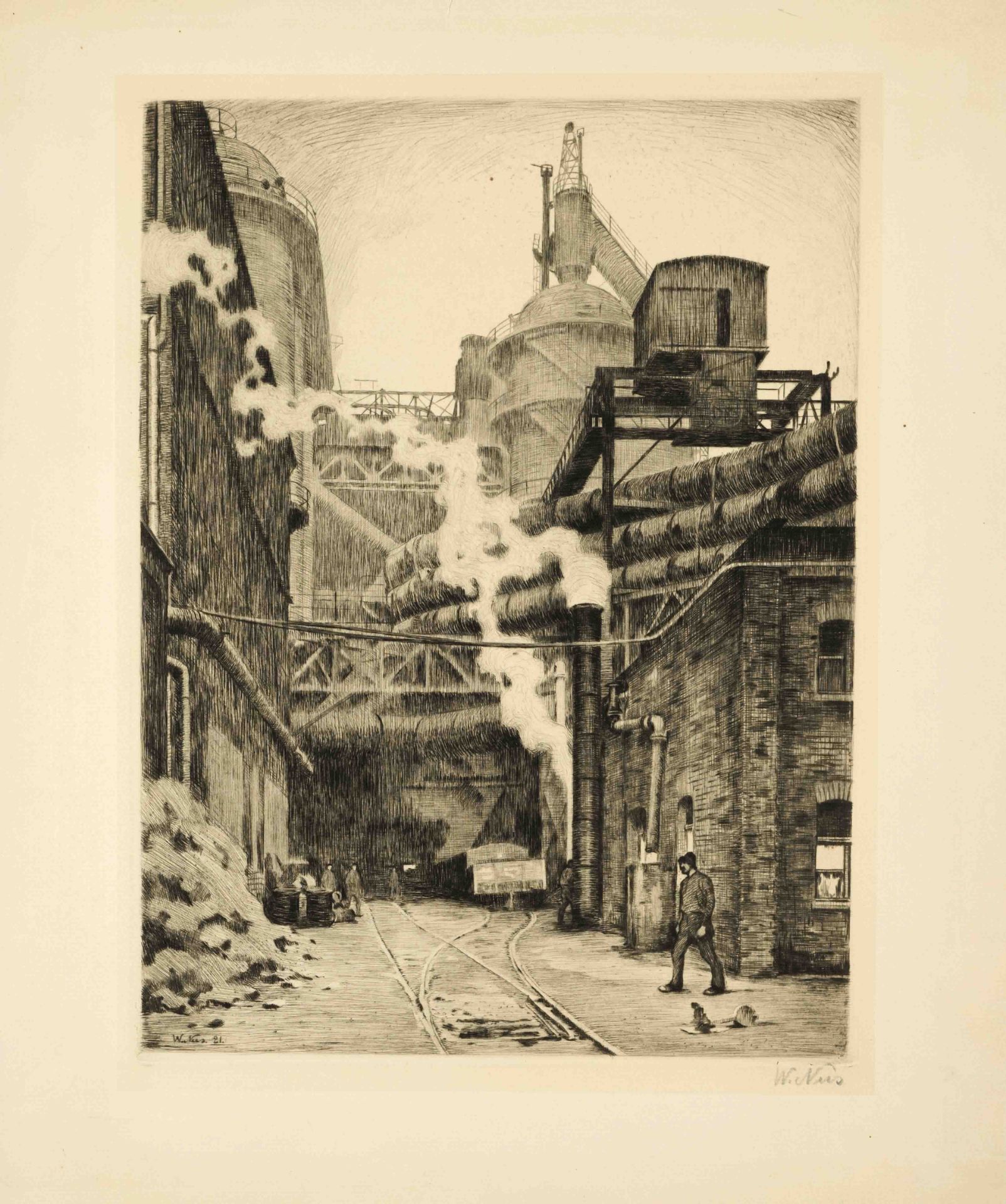 Konvolut von 10 Radierungen versch. Künstler 1. H. 20. Jh., mit Motiven ...