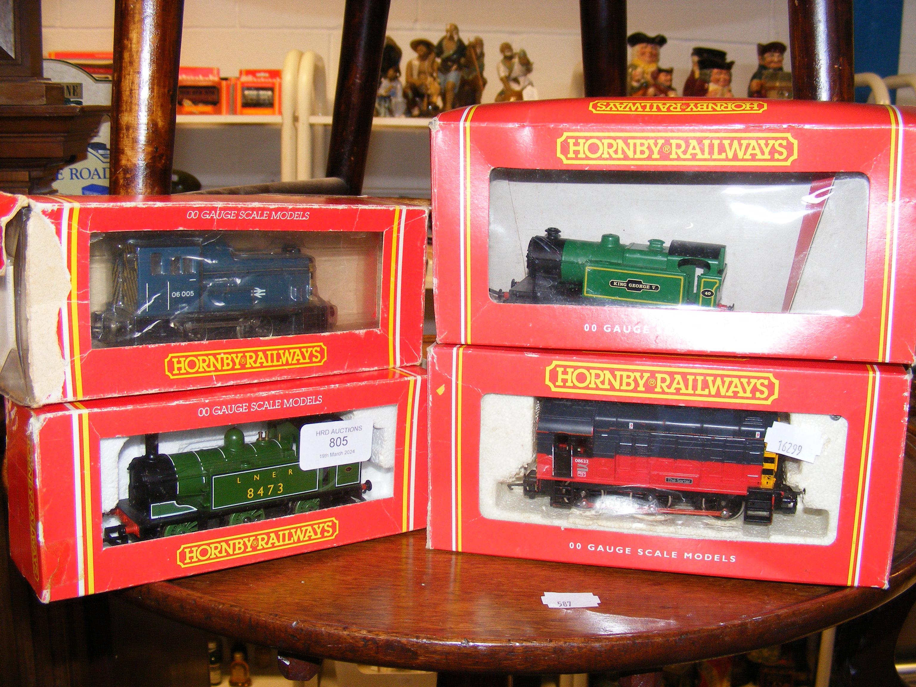 A quantity of Hornby Railways 00 gauge scale model locomotives