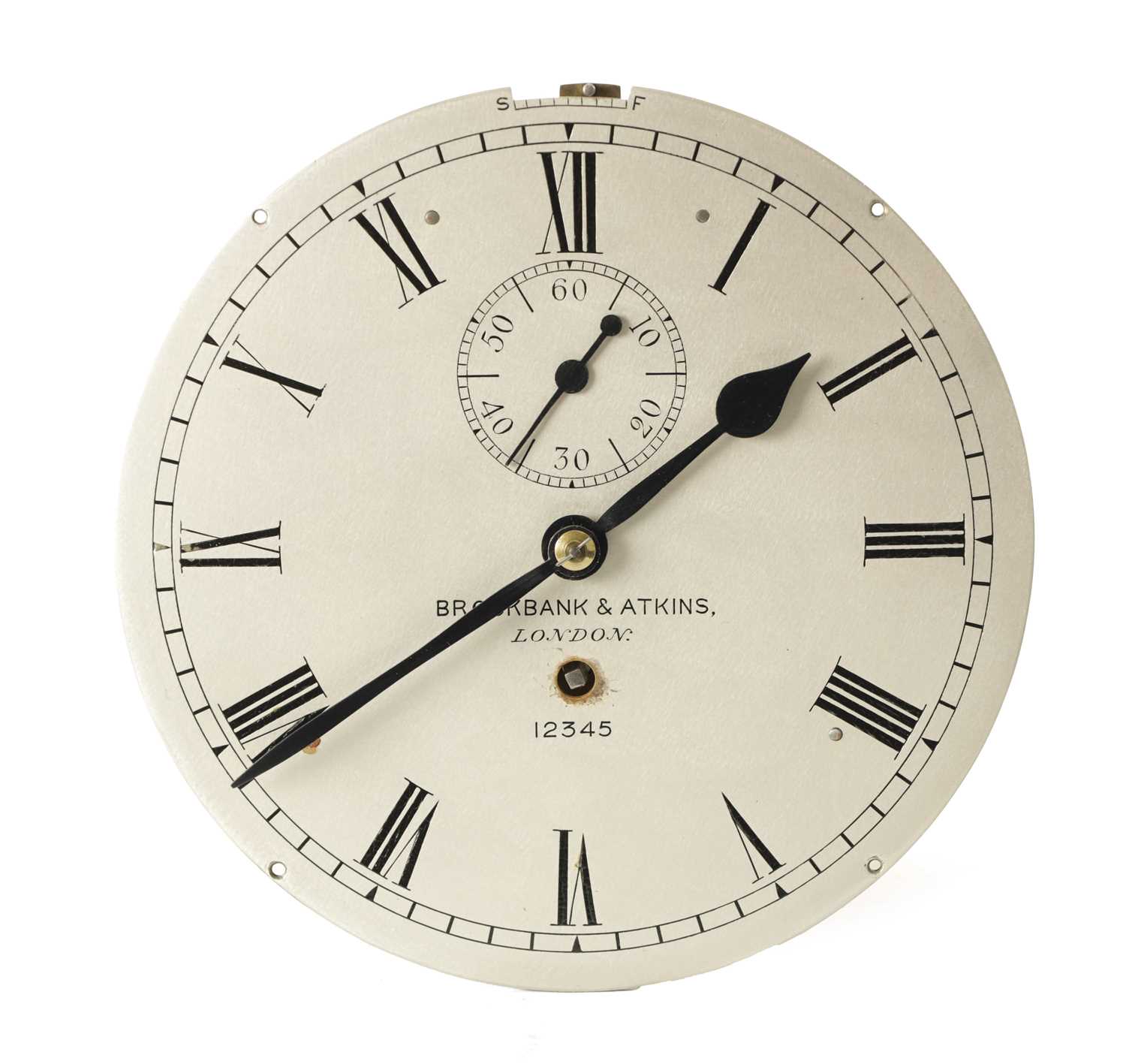 BROCKBANK & ATKINS, LONDON. A MID 19TH CENTURY CHAIN DRIVEN FUSEE SHIPS ...