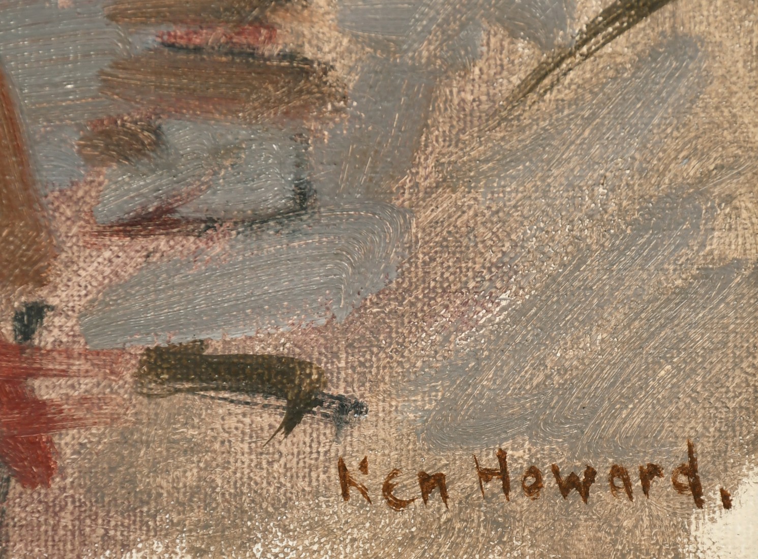 Ken Howard (1932-2022), 'Sarah at Oriel', study of a female nude, oil ...