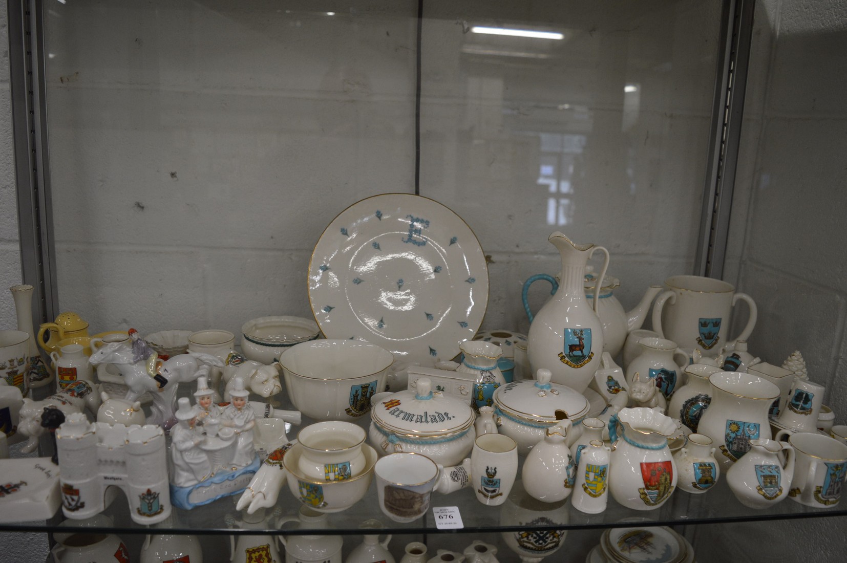 Large collection of Goss crested ware.