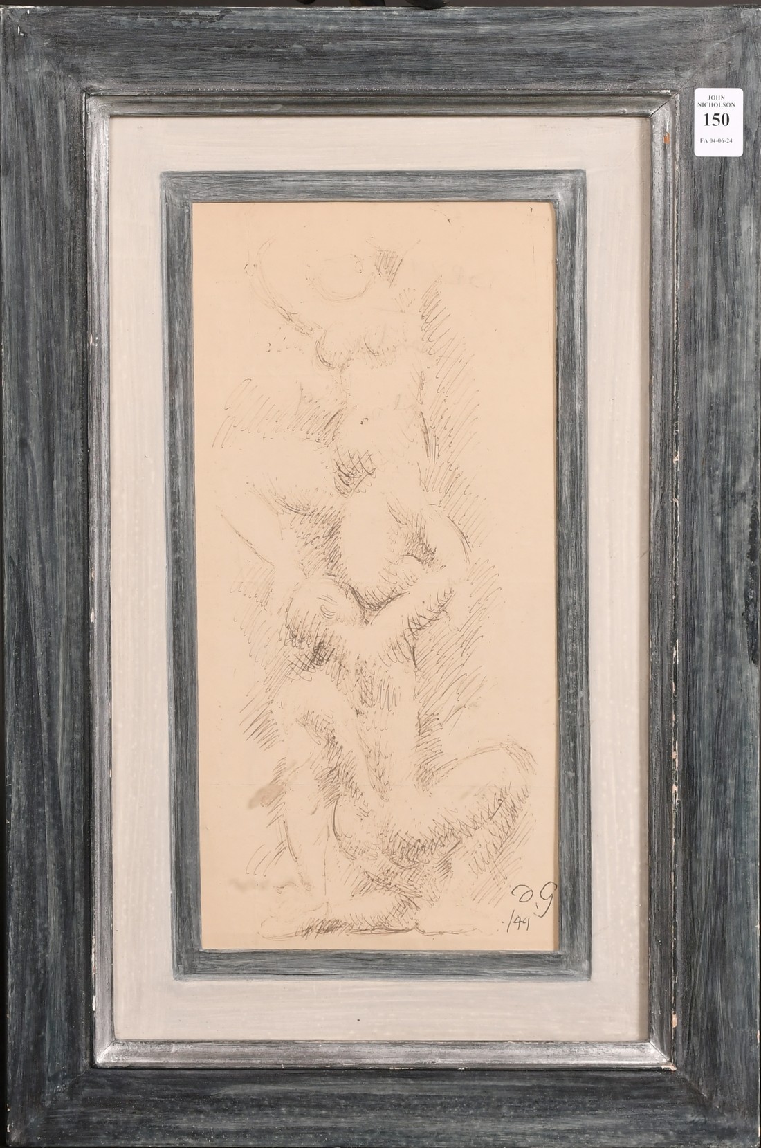 Attributed to Duncan Grant (1885-1978), an erotic study of figures, ink ...