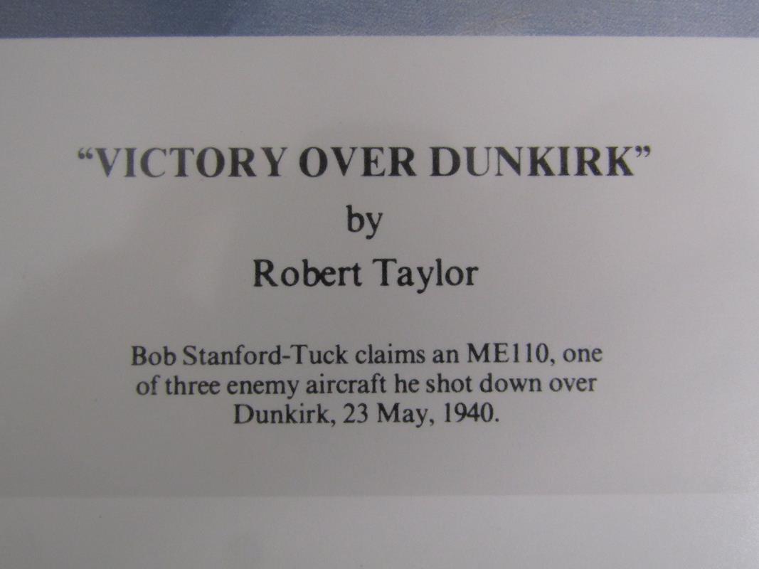 'Victory over Dunkirk' Robert Taylor pencil signed print with ...