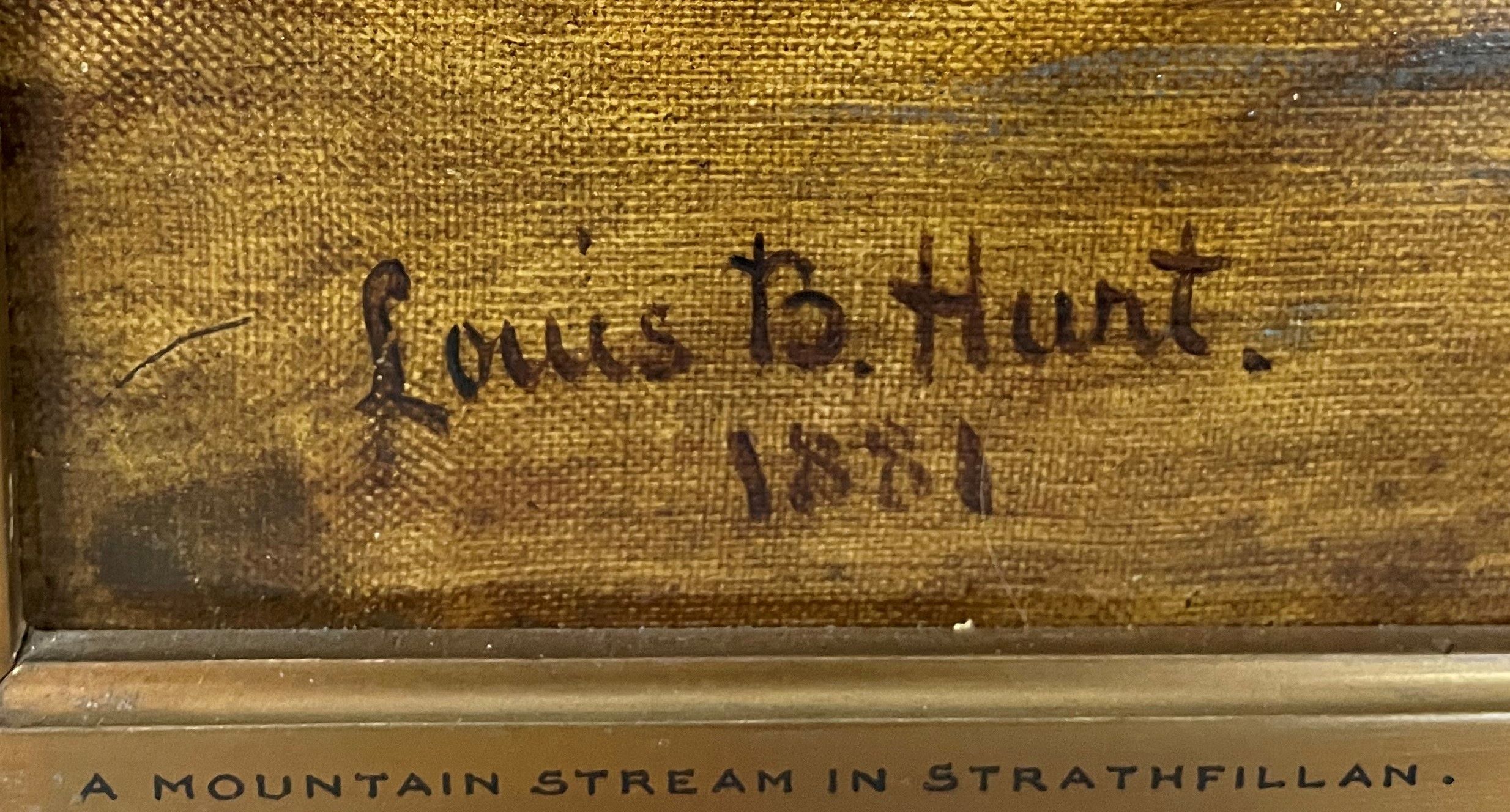 Louis Bosworth Hurt 1856-1929. Large oil on canvas Scottish landscape ...