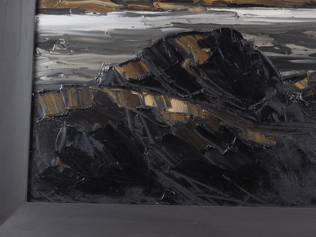 †Sir John Kyffin Williams OBE RA: oil on canvas, "Snowdon from Llyn ...
