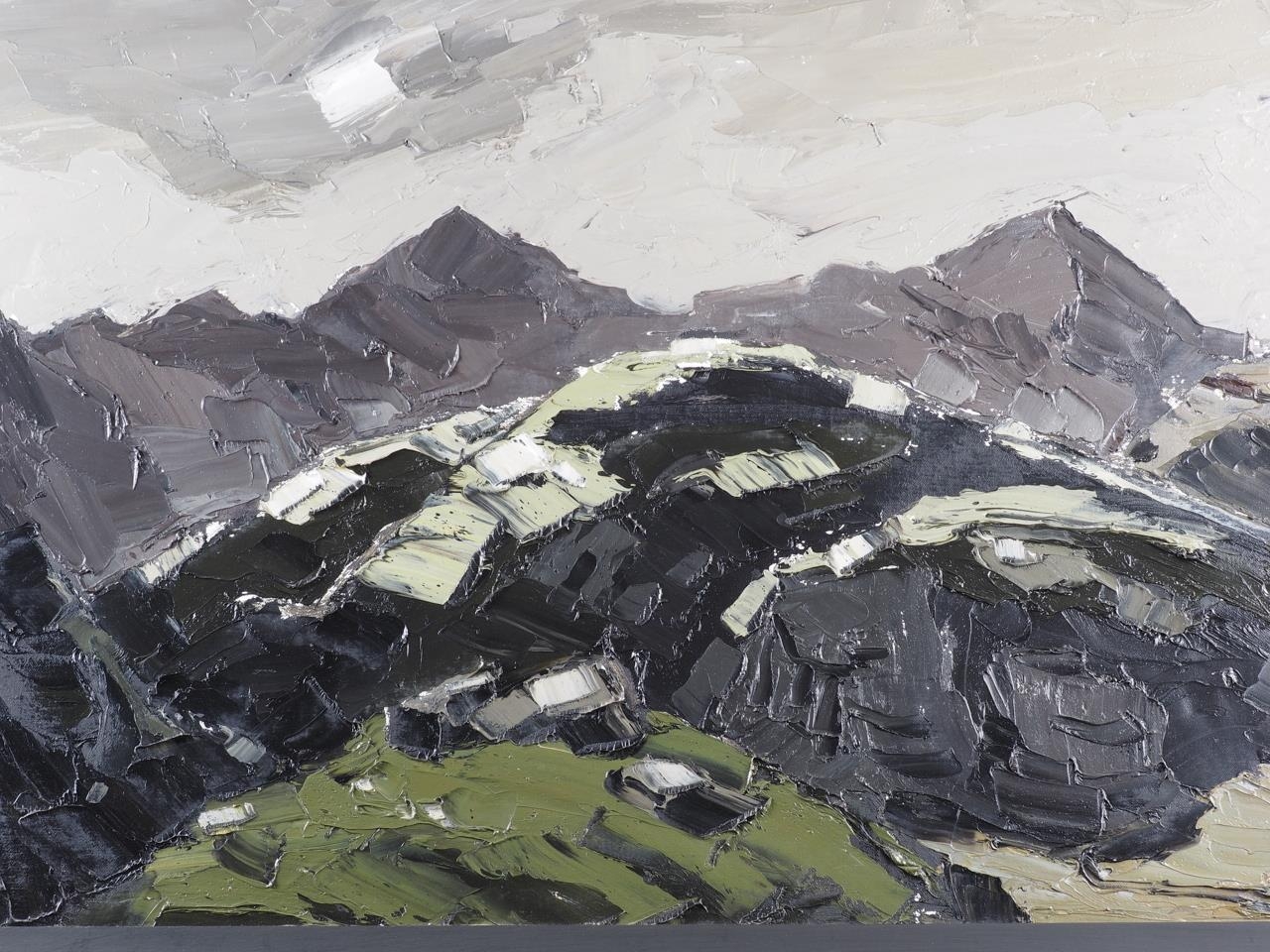 †Sir John Kyffin Williams OBE RA: oil on canvas, "Snowdon", 20" x 30 ...