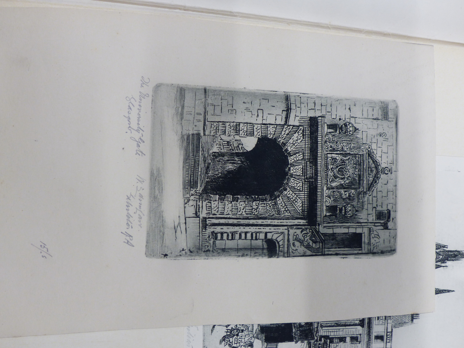WALTER EDWIN LAW (1865-1942), A FRAMED ETCHING OF THE TOWER, TOGETHER ...
