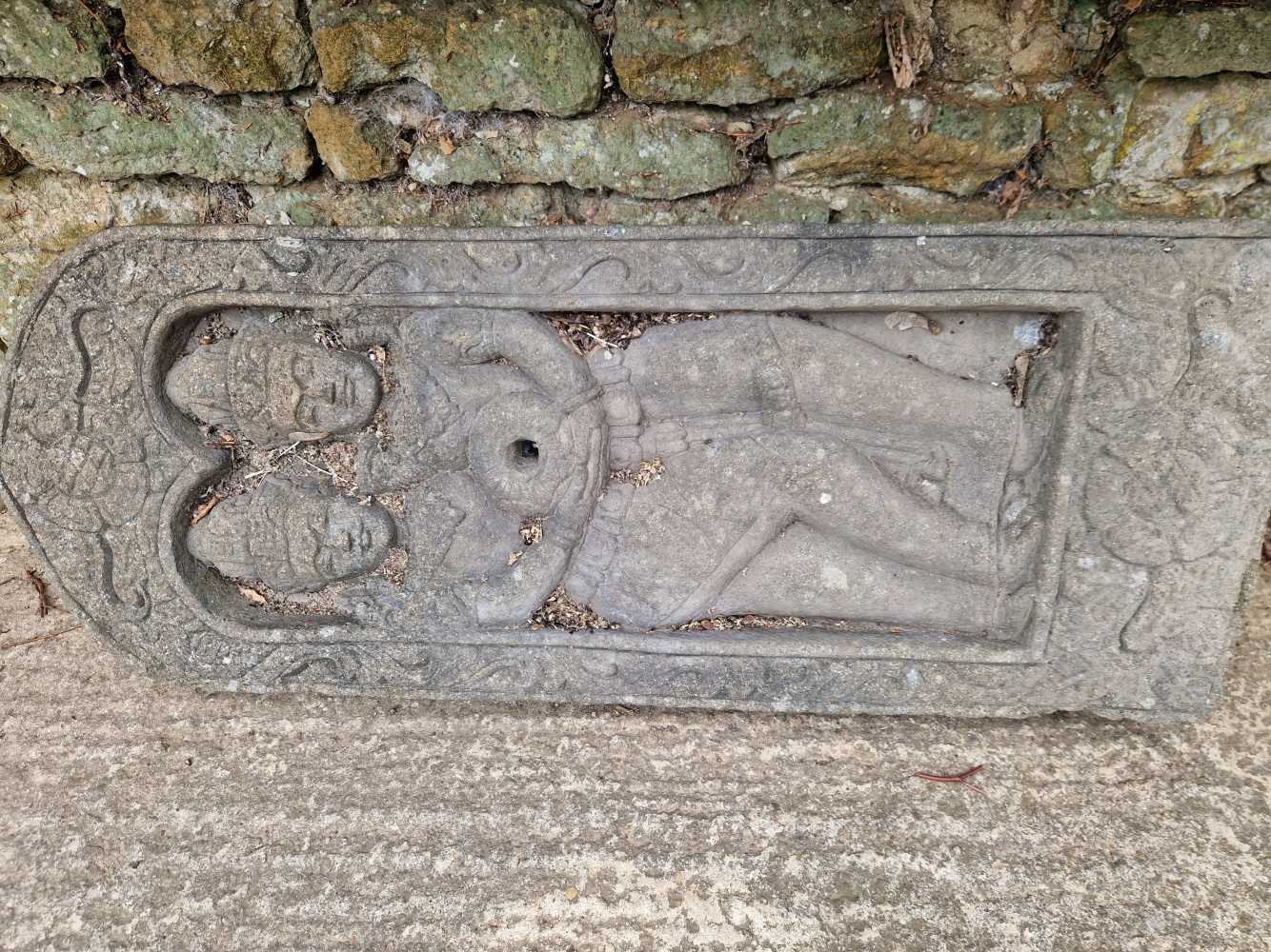 Two relief decorated eastern panels.