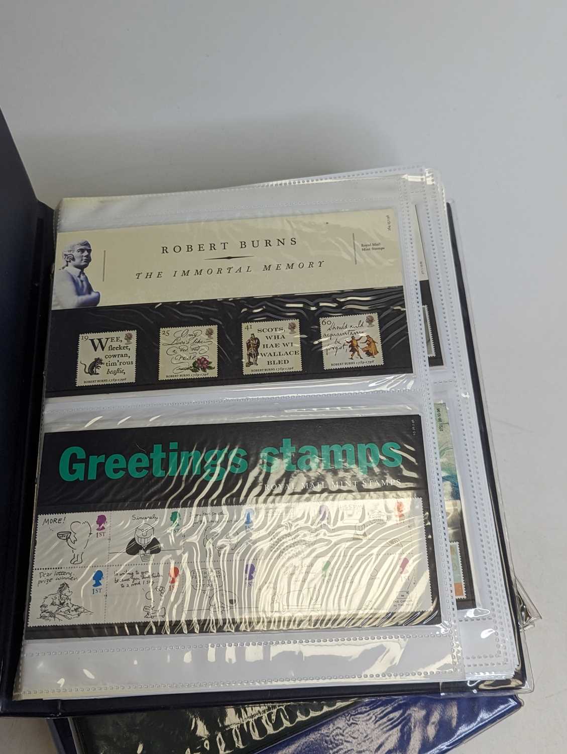 Three albums of Royal mail presentation packs to include the 1992 high ...