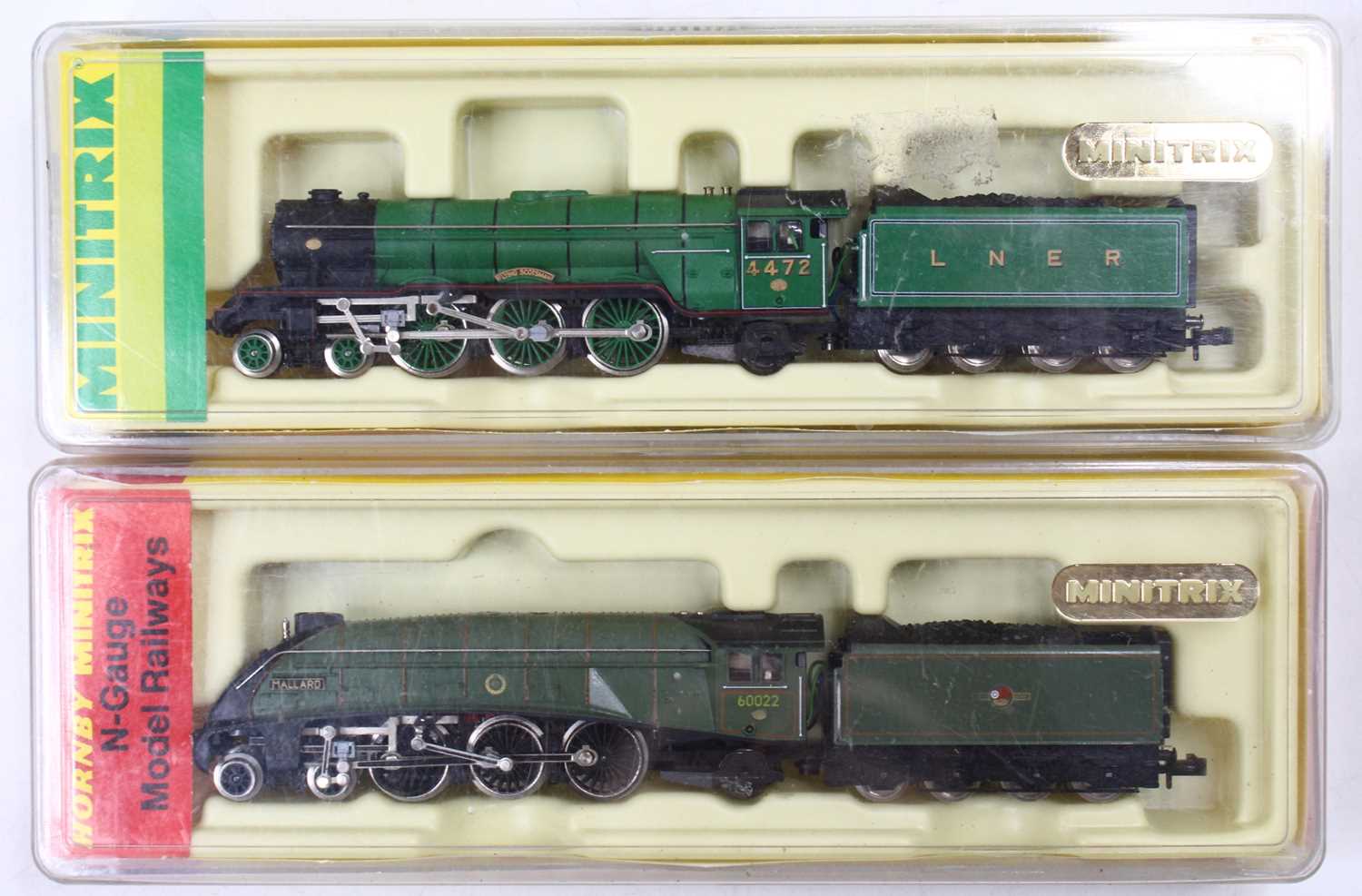 Two Minitrix N-gauge locos & tenders: 12950 ‘Flying Scotsman’ LNER 4472 ...